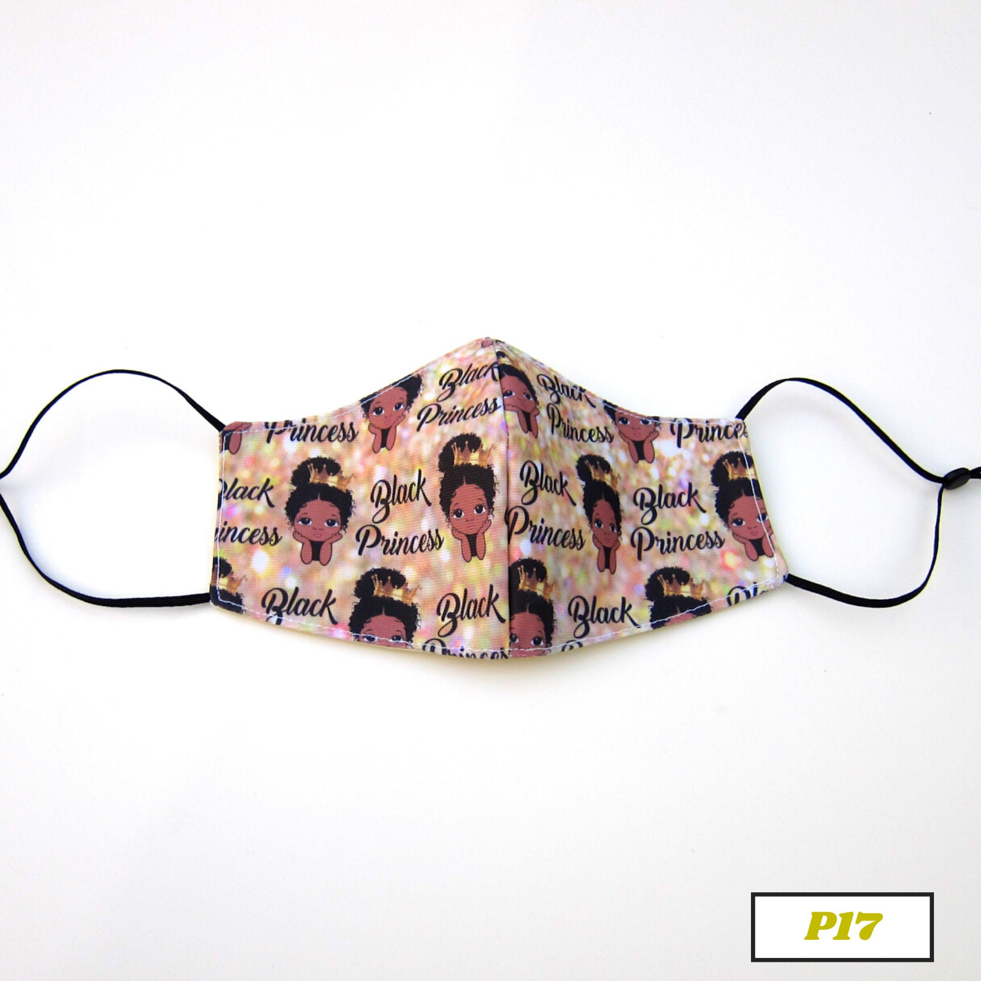 Black Queen Mask Black Princess Mask Mommy & Me Mask With - Etsy