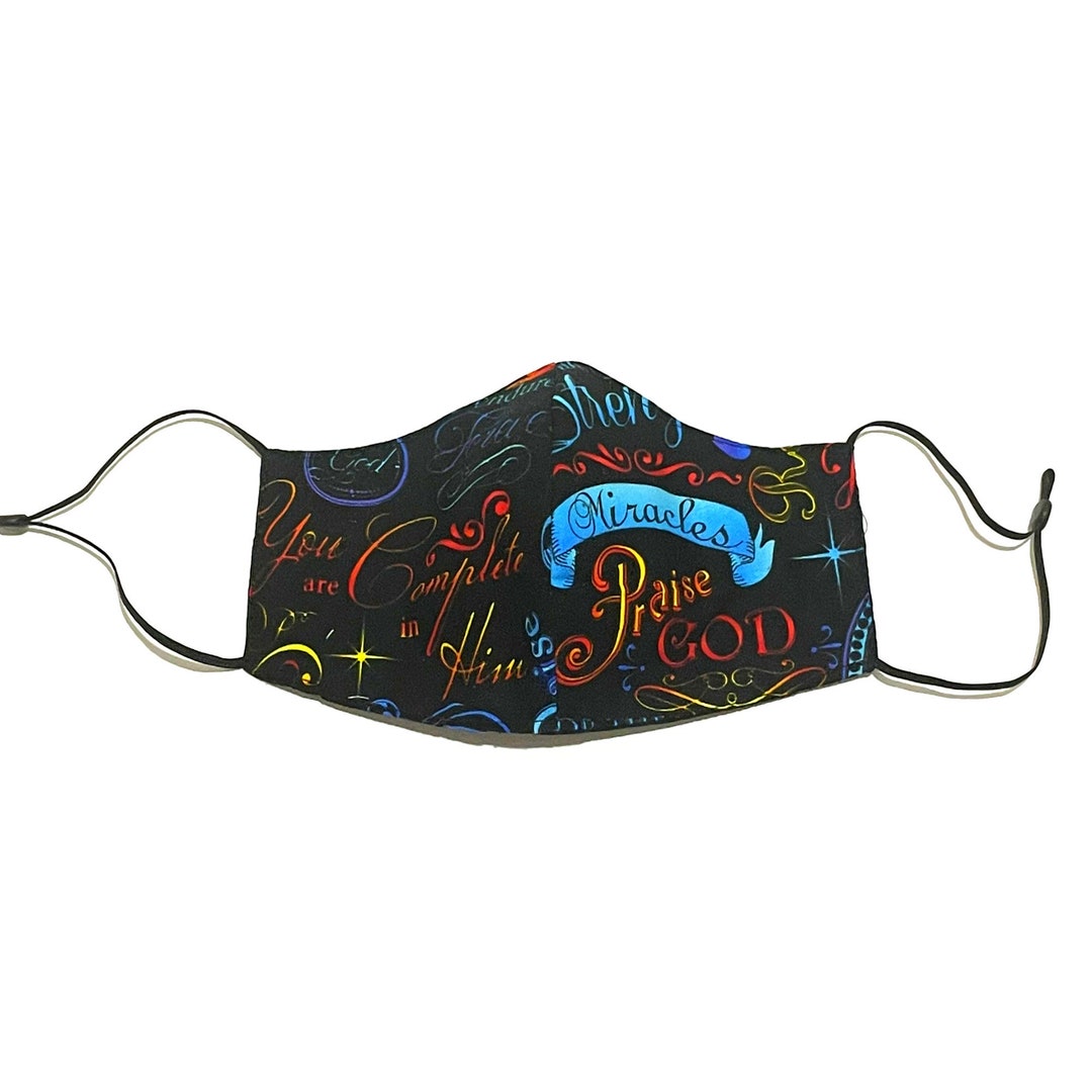 Religious Face Masks With Filter Pocket, Removable Nose Wire, Christian ...
