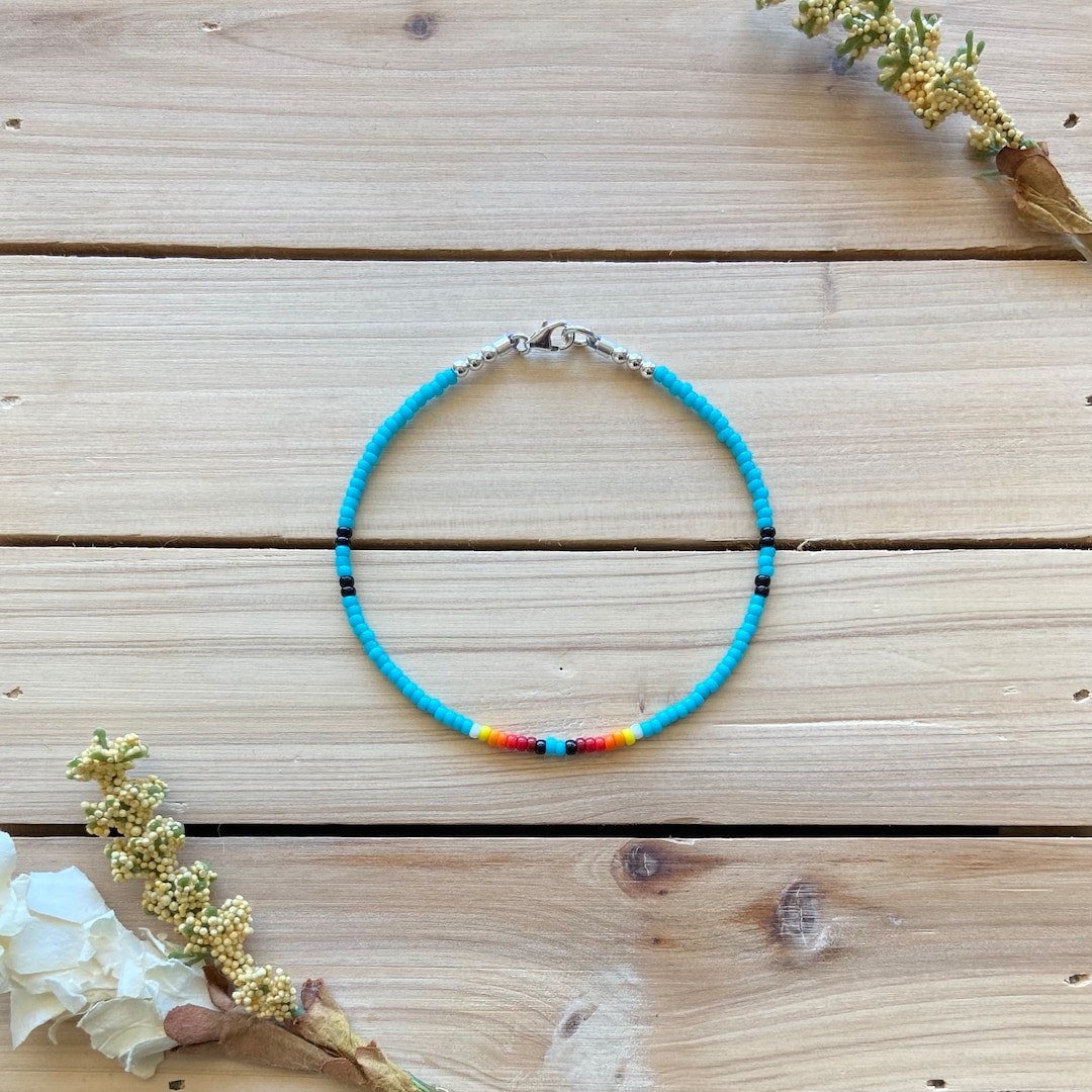 Caribbean Dainty Beaded Bracelet, Seed Bead Bracelet, Trendy Bracelet ...