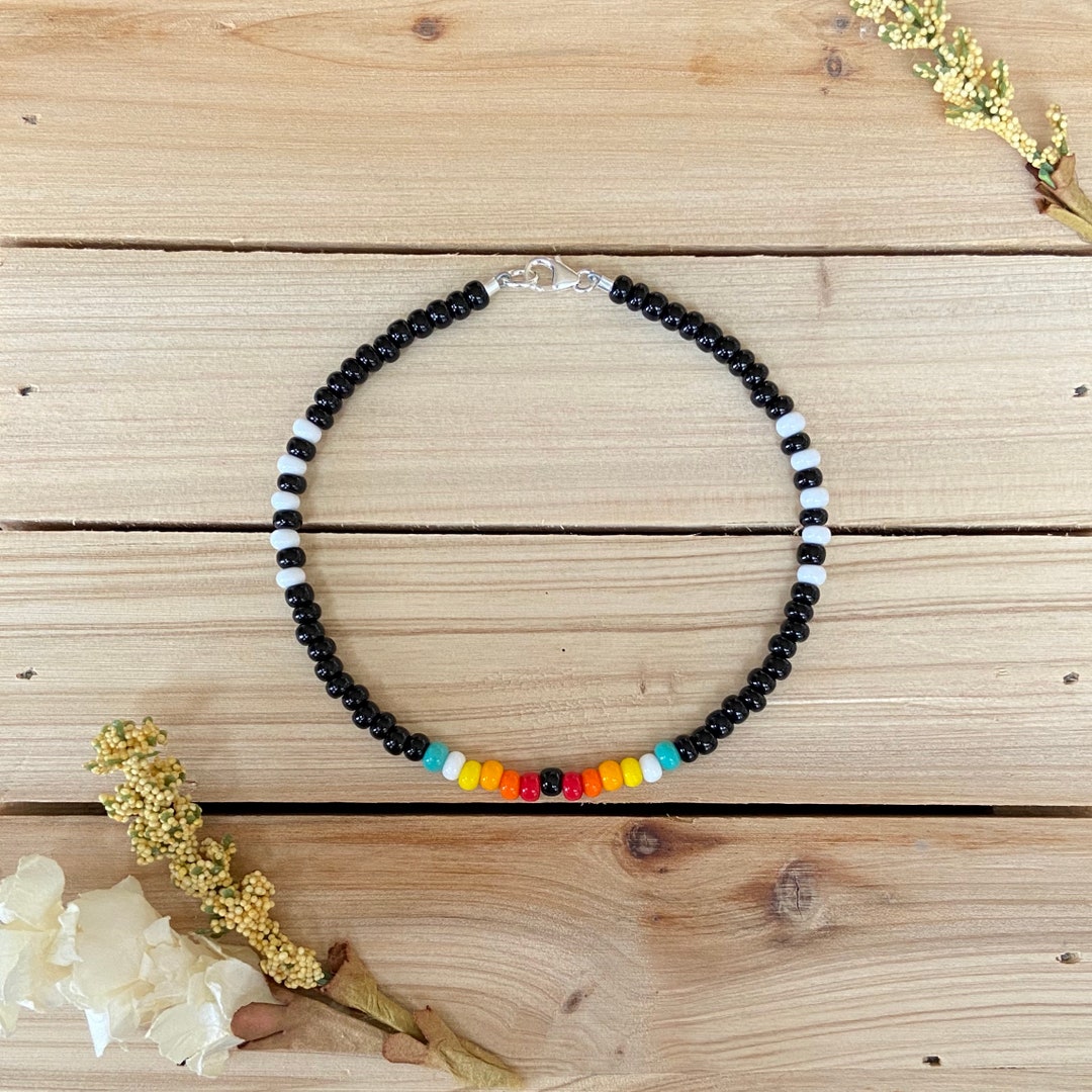Tropics Beaded Anklet, Seed Bead Anklet, Beach Anklet, Ankle Bracelet ...