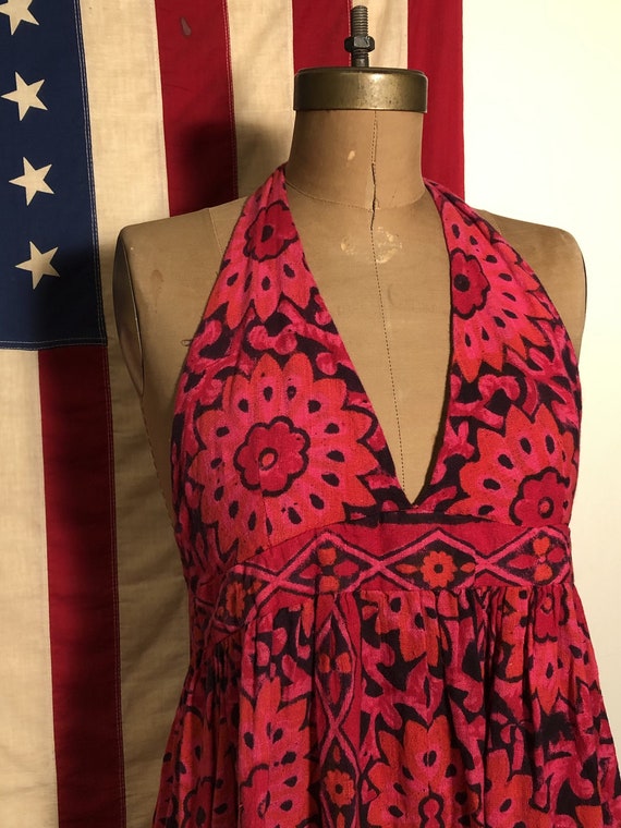 Ultimate Hippy Halter Dress Gilligan's Island Style - Gem