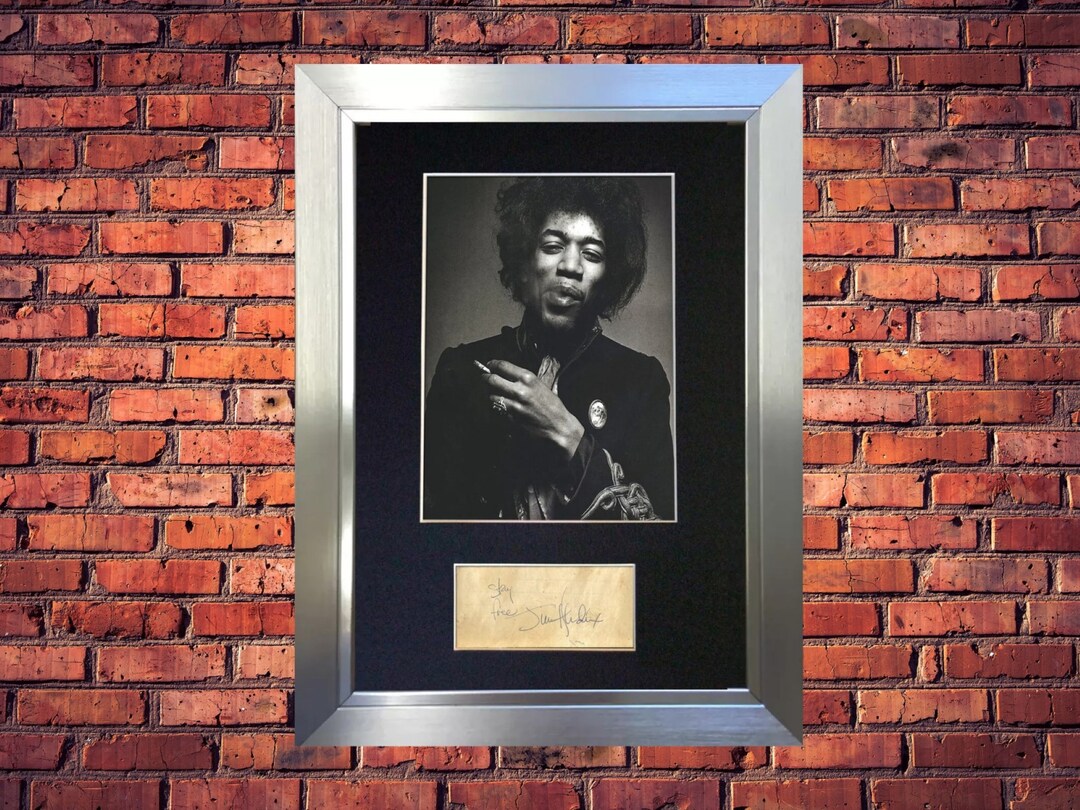 Jimi Hendrix Classic Photograph & Autograph museum Grade Reproduction ...