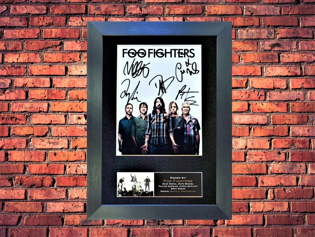 The Foo Fighters Autographed Signed Photograph museum Grade Reproduction Professionally Mounted ...