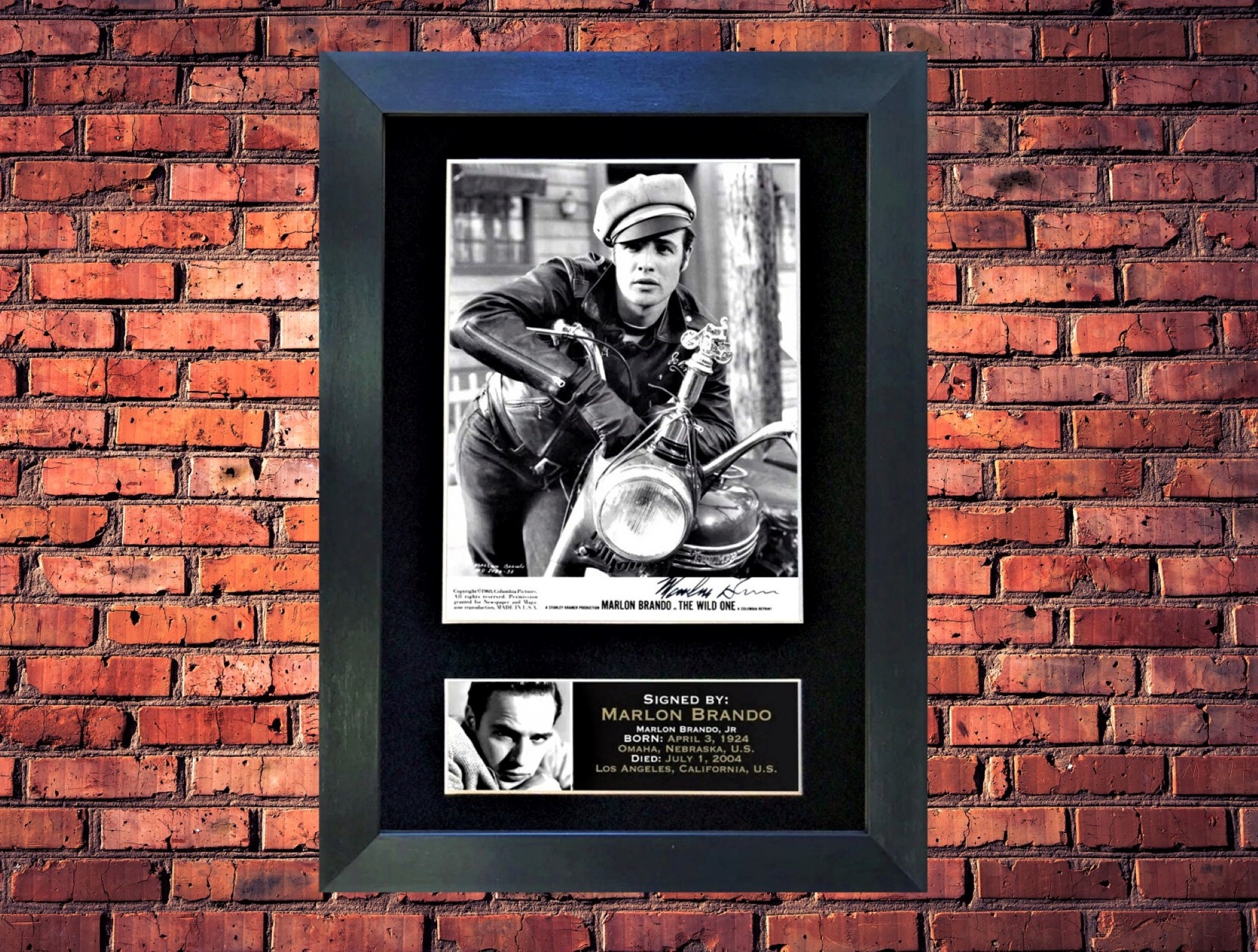 Marlon Brando Autographed Signed Photograph museum Grade Reproduction ...