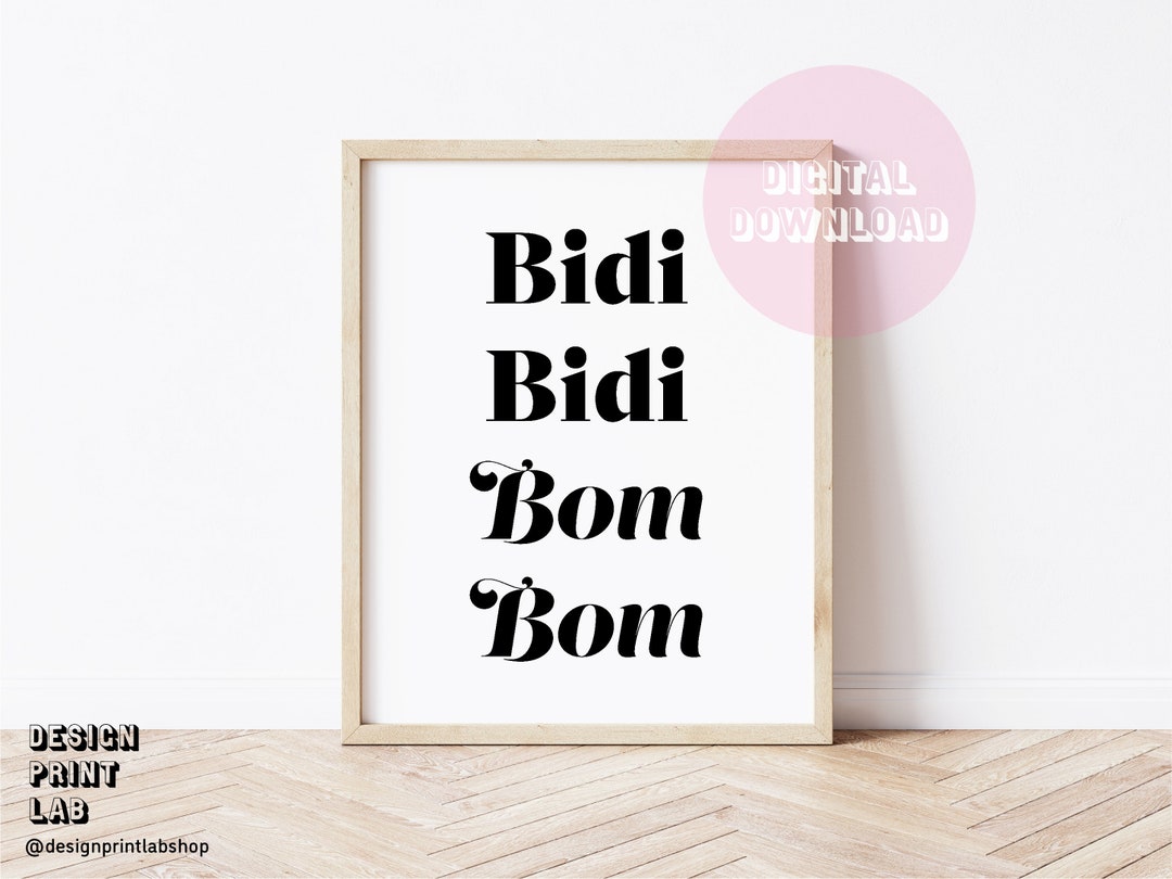 Bidi Bidi Bom Bom Selena Digital Poster - Lyrics Poster, Quote ...