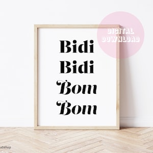 Bidi Bidi Bom Bom Selena Digital Poster - Lyrics Poster, Quote ...