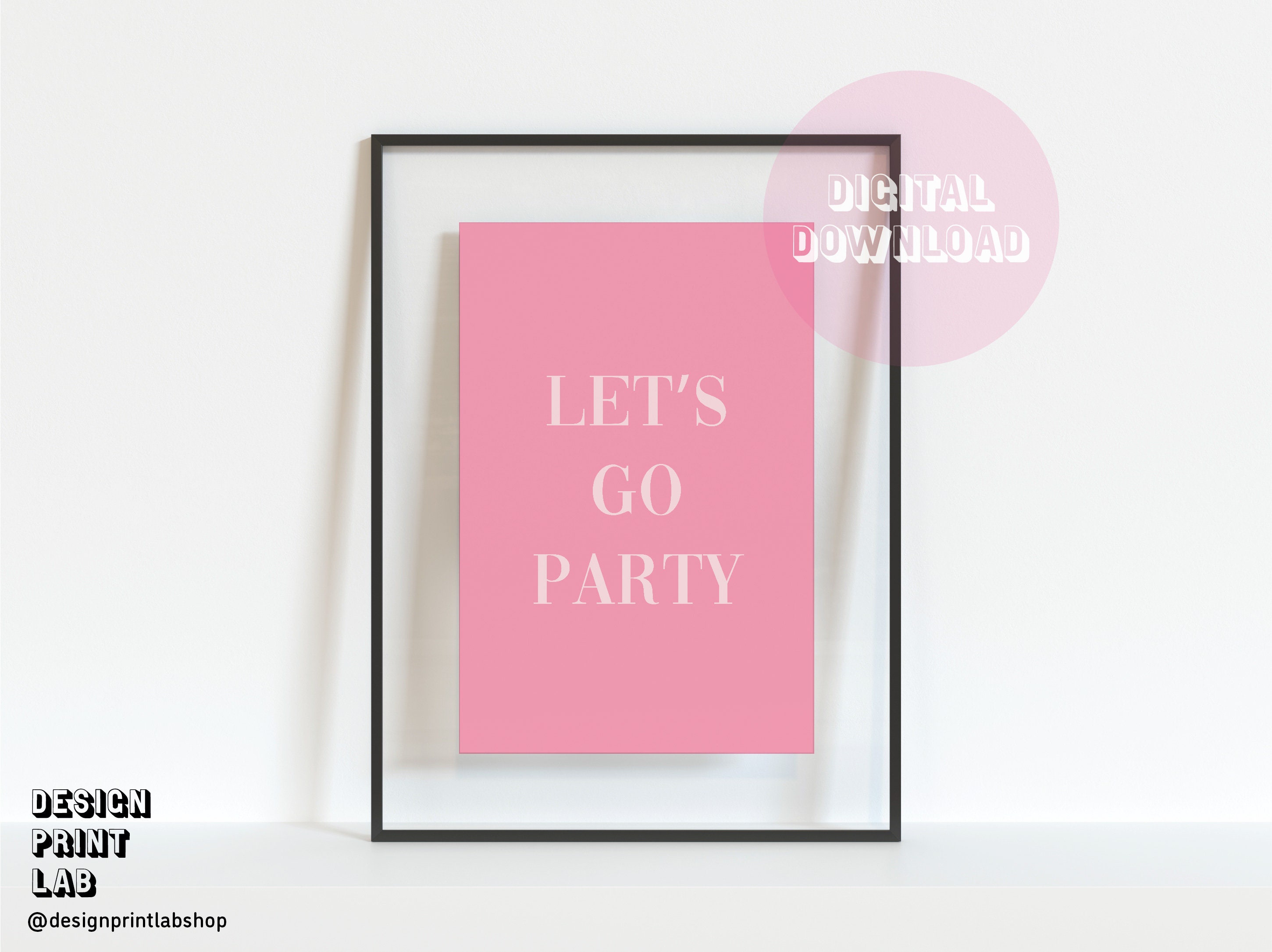 Barbie Let's Go Party! - Barbie Themed Wall Art - Etsy