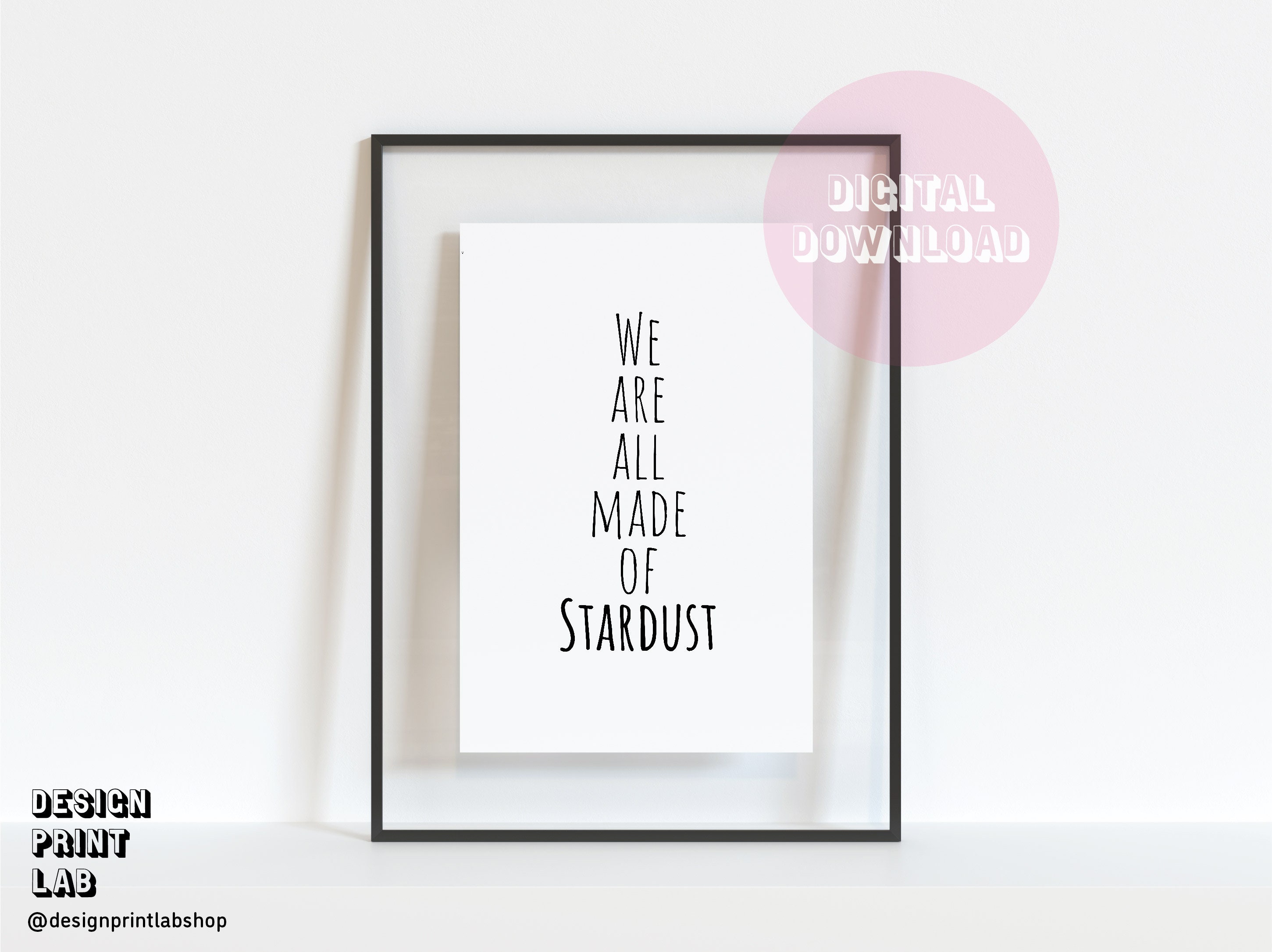 We Are All Made of Stardust Printable Art Downloadable | Etsy New Zealand