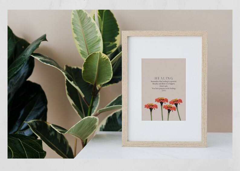 Healing Poster, Painting, Encouragement, Christian Office Decor ...