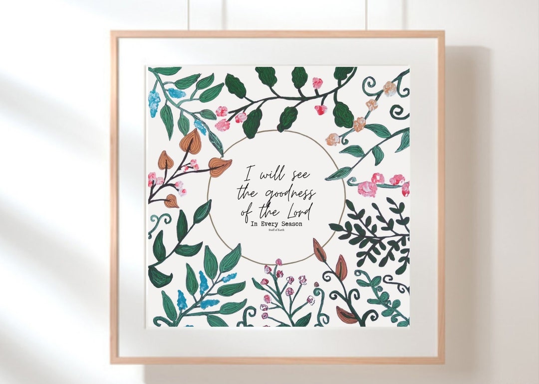 Goodness of the Lord Painting, Encouragement, Christian Office Decor ...