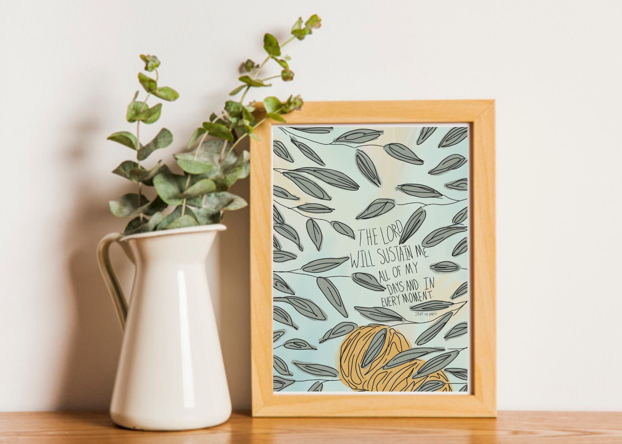 The Lord Will Sustain You Wall Art, Christian Art, Biblical Art ...