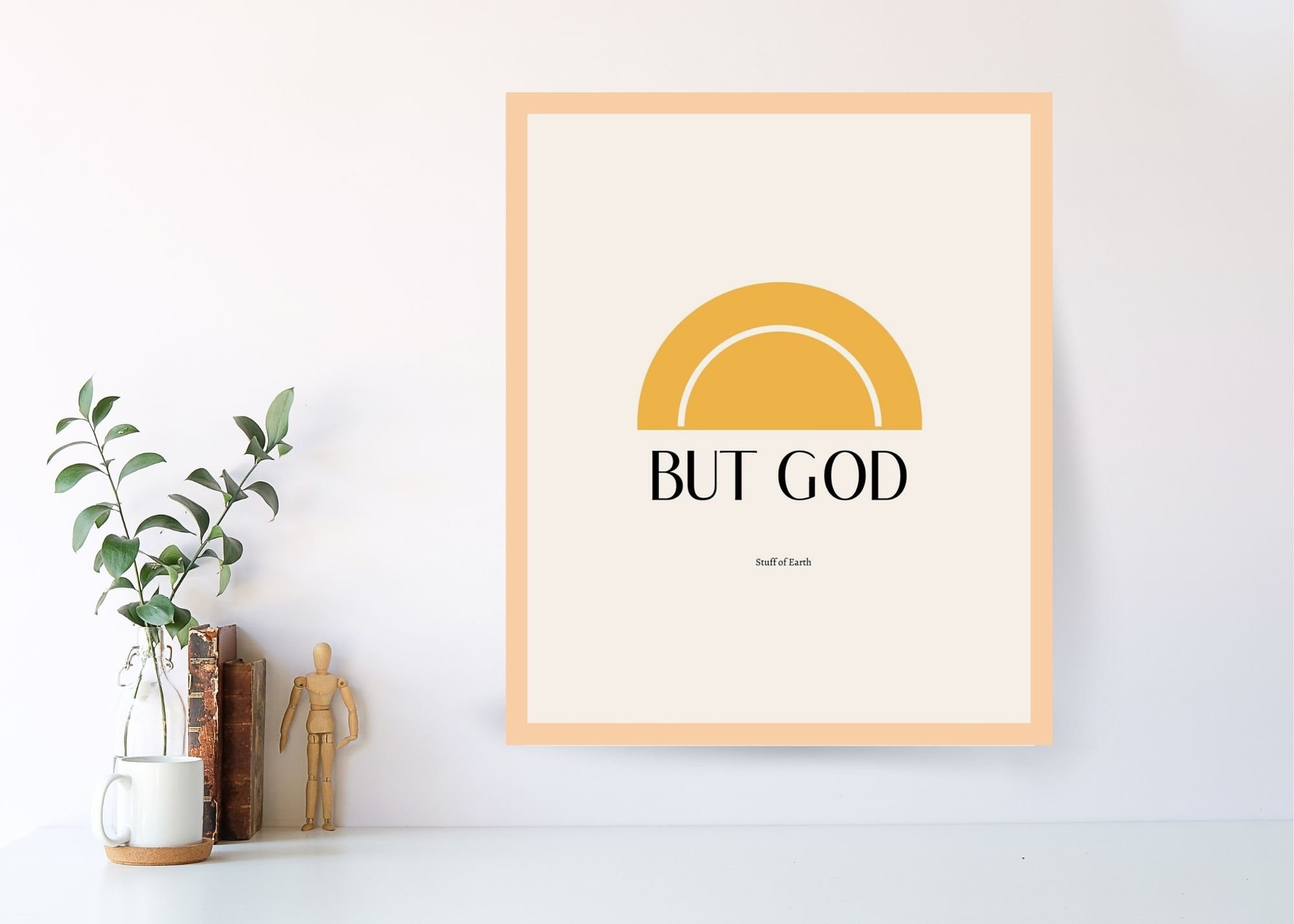 But God, Minimalist Art, Biblical Art, Printable Wall Art, Christian ...