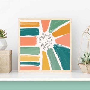 Beautiful Colors Wall Art, Christian Office Decor, Biblical Art ...
