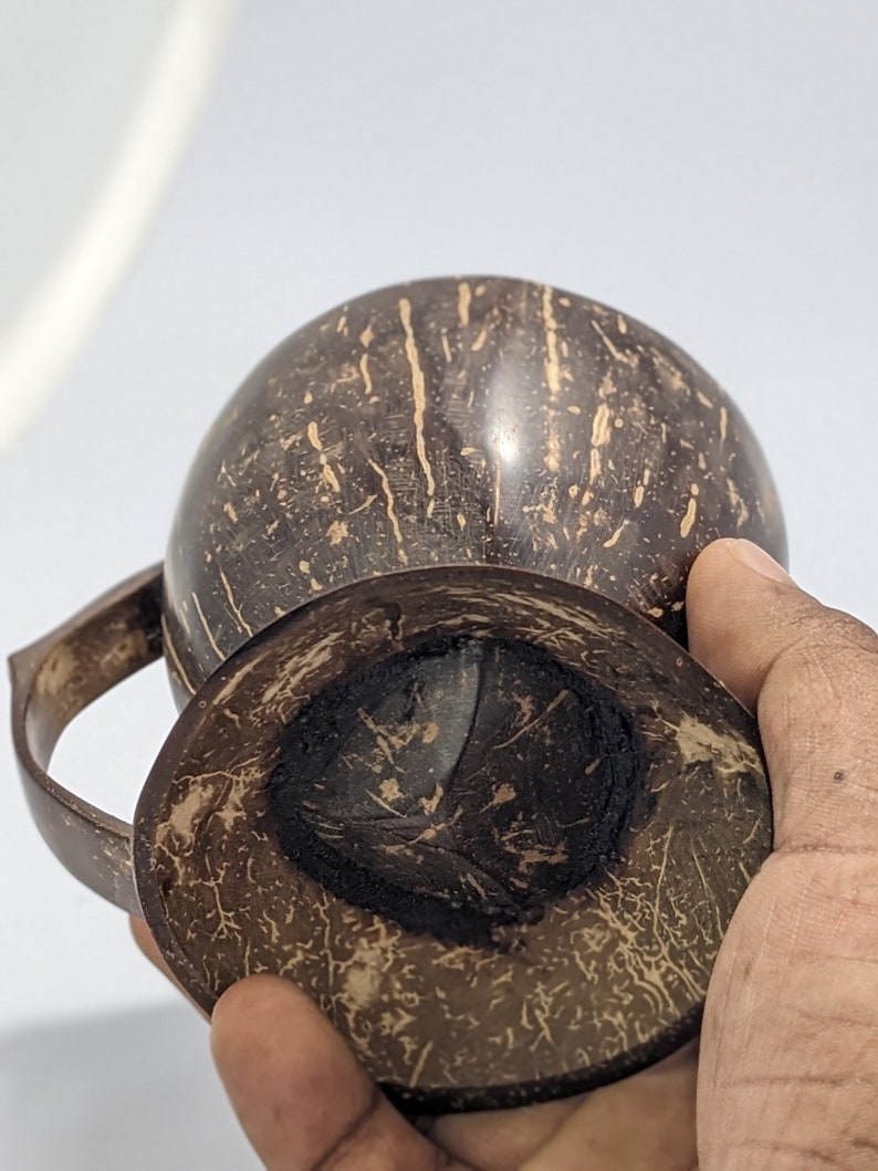 Wood Coffee Cup Coconut Shell Tea Mug Handcraft Party Pot Art - Etsy