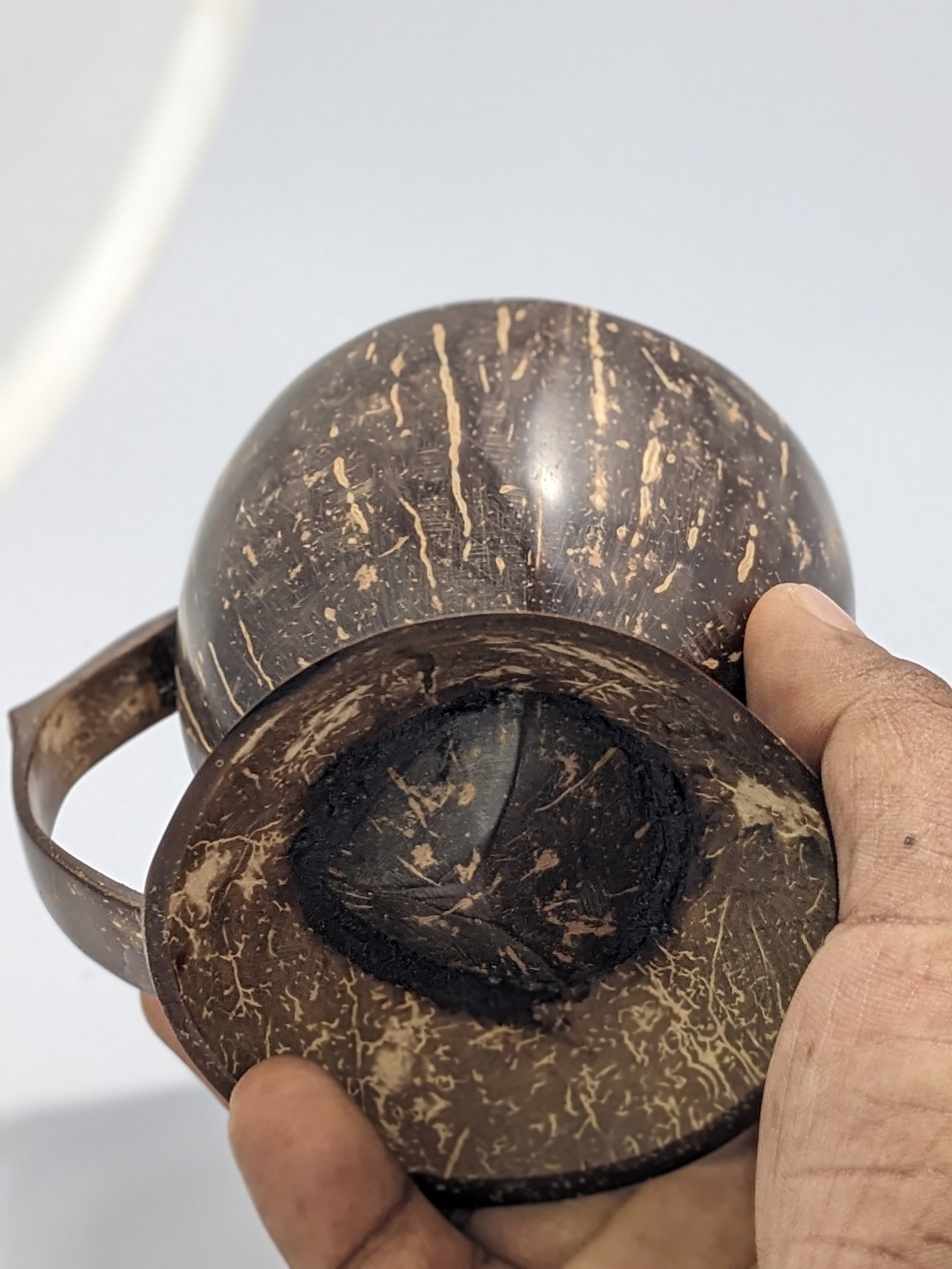 Wood Coffee Cup Coconut Shell Tea Mug Handcraft Party Pot Art - Etsy