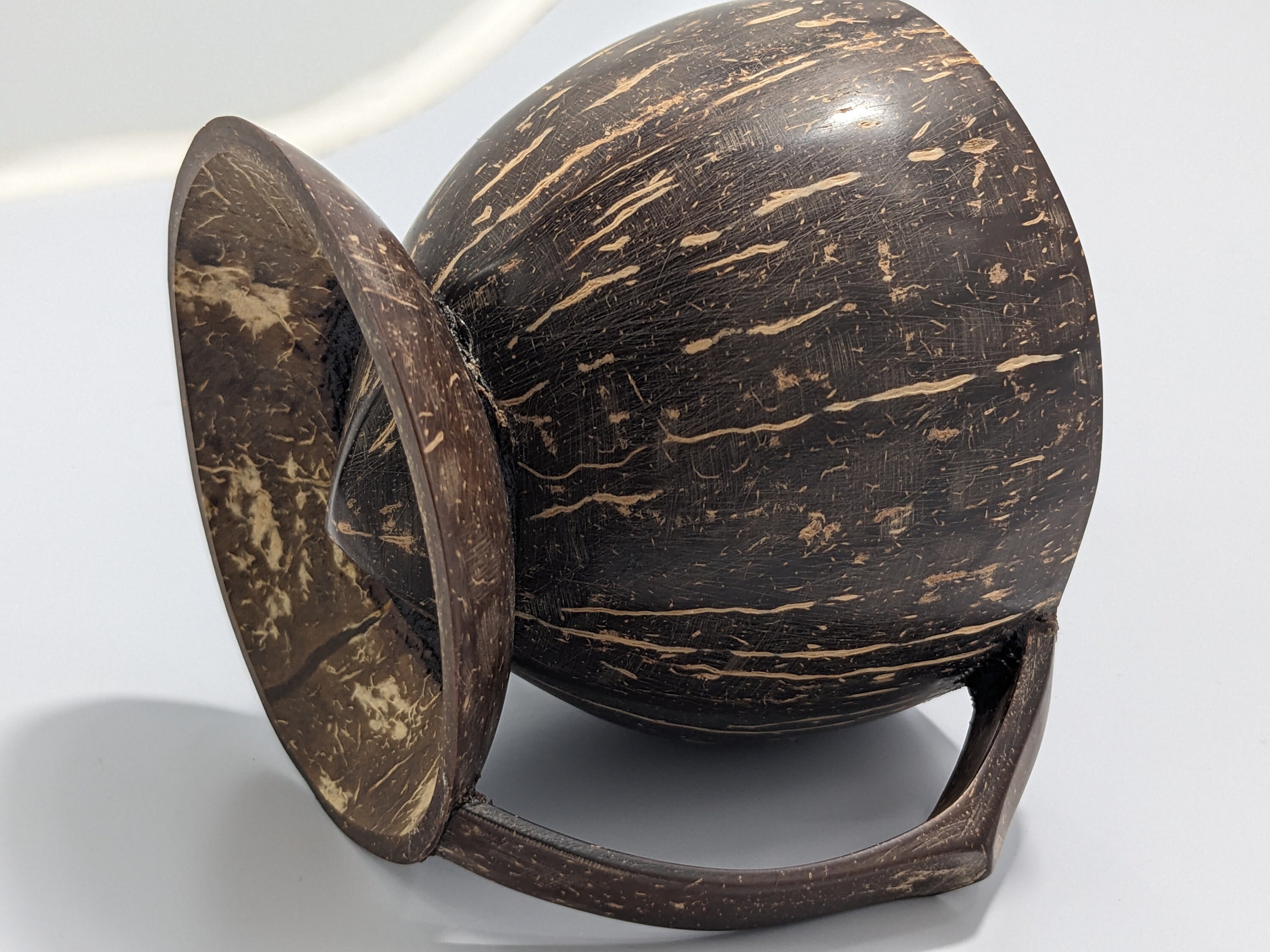 Wood Coffee Cup Coconut Shell Tea Mug Handcraft Party Pot Art - Etsy