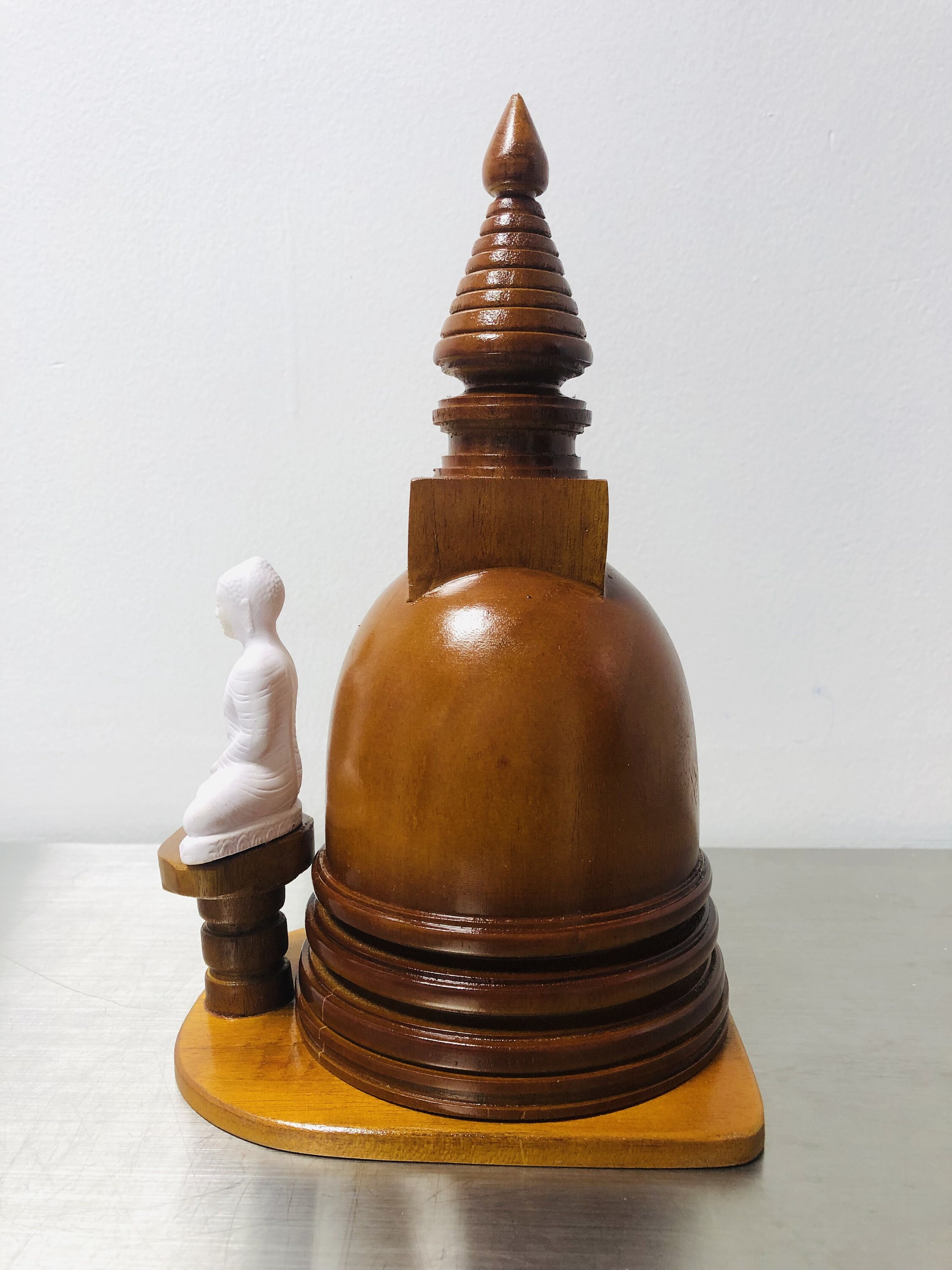 10.5inch Wood Sculpture Small Buddhist Statue Home Decoration ...