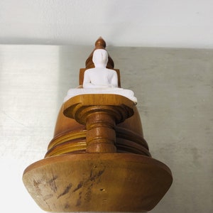 10.5inch Wood Sculpture Small Buddhist Statue Home Decoration ...