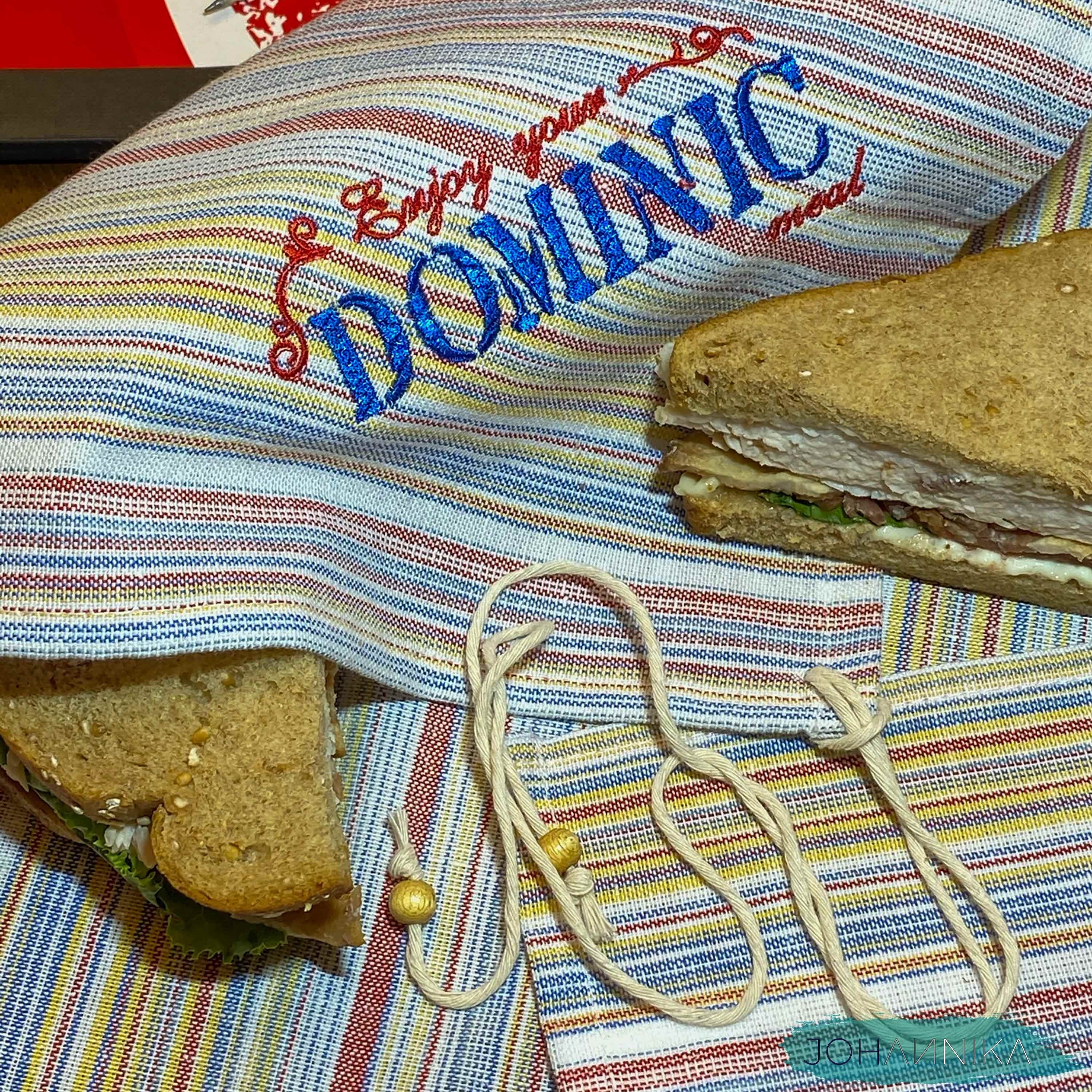 Personalized Sandwich Wrap Reusable Lunch Container With - Etsy Denmark