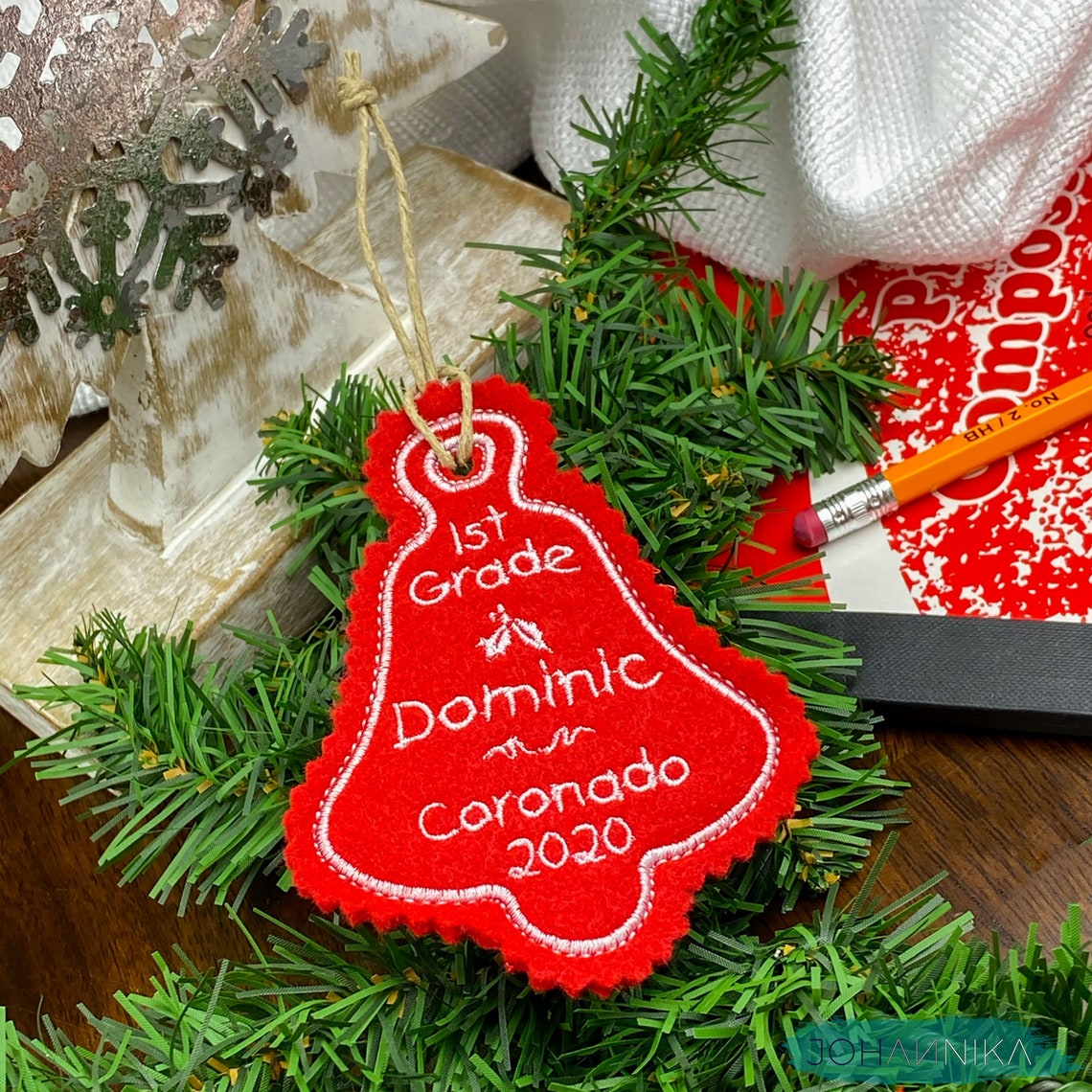 Personalized student child Christmas ornament ornament for | Etsy