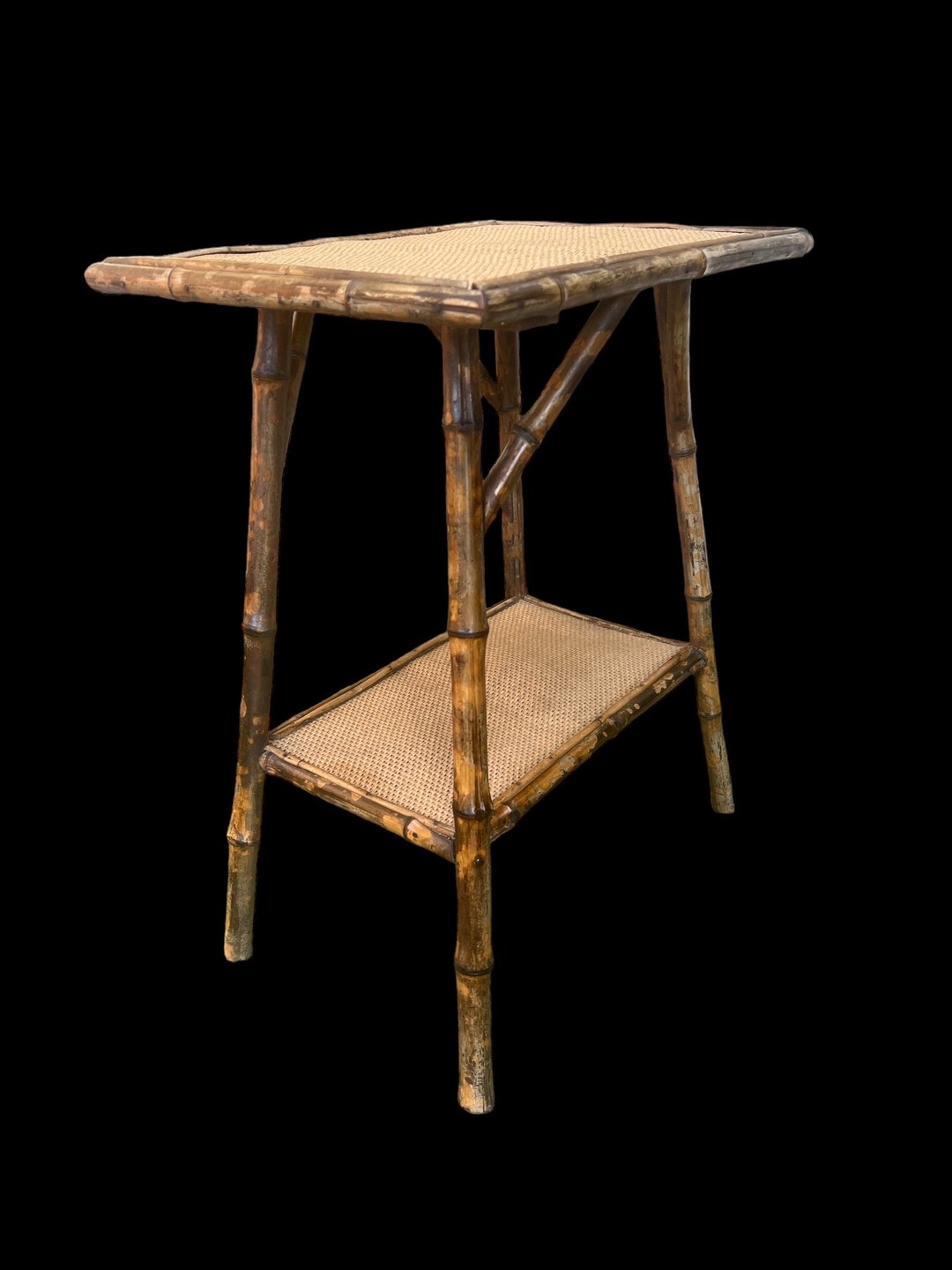 Antique 19th Century Tiger Bamboo Side Table Free Delivery - Etsy