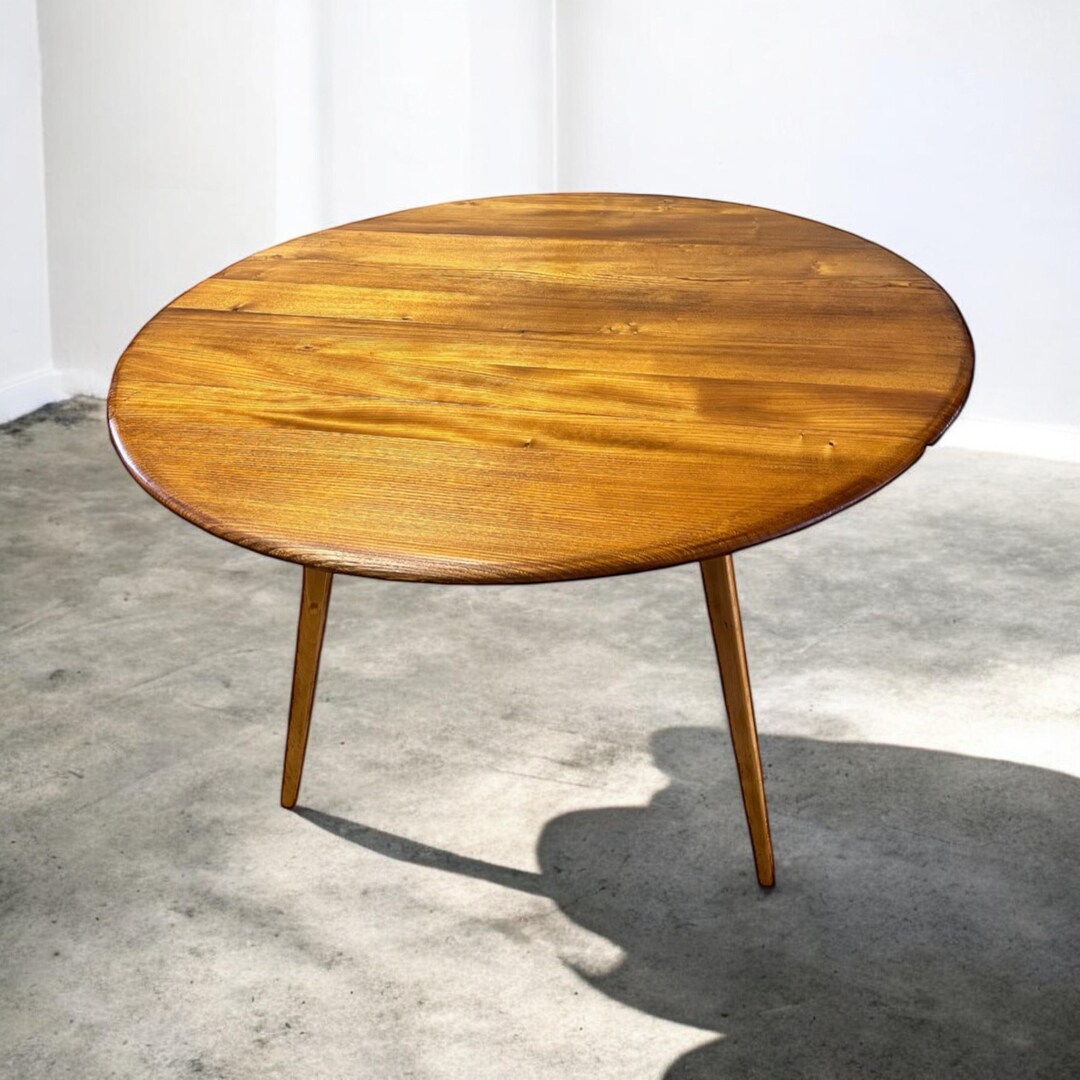 Ercol Vintage Model 384 Drop Leaf Dining Table - Etsy UK