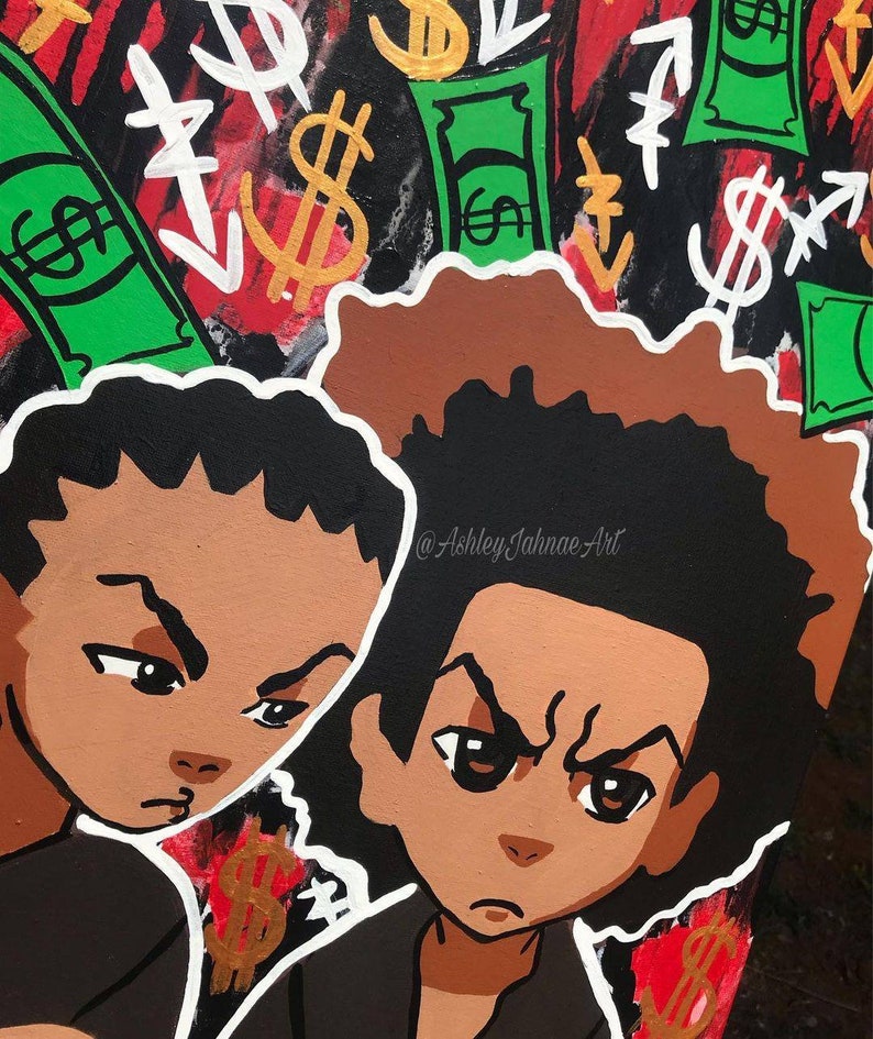 Riley and Huey Freeman Acrylic Painting. - Etsy