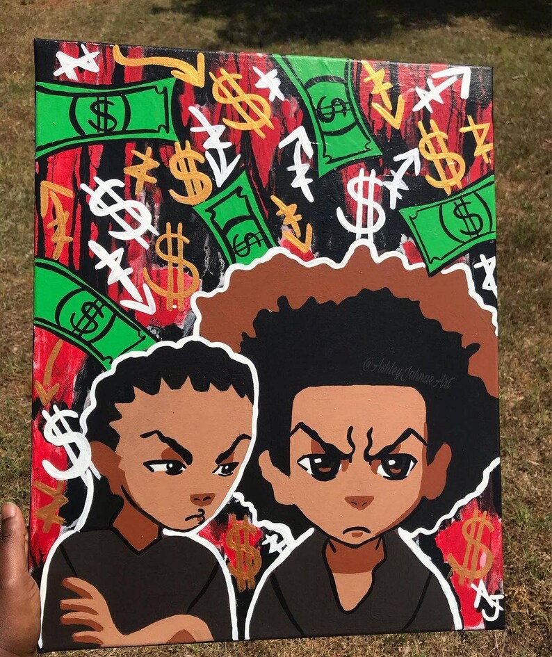 Riley and Huey Freeman Acrylic Painting. - Etsy