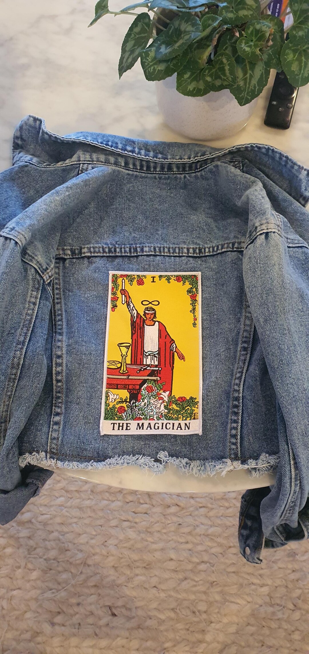 TAROT Card 'the MAGICIAN' Embroidered Back Patch Stitch on Large Rider ...