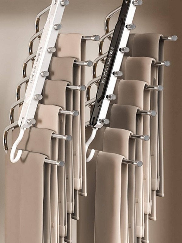 Space Saving Pants Hangers Multifunctional Pant Hangers Pants Organizer ...