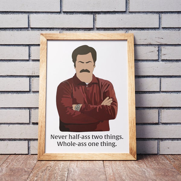 Ron Swanson - Etsy