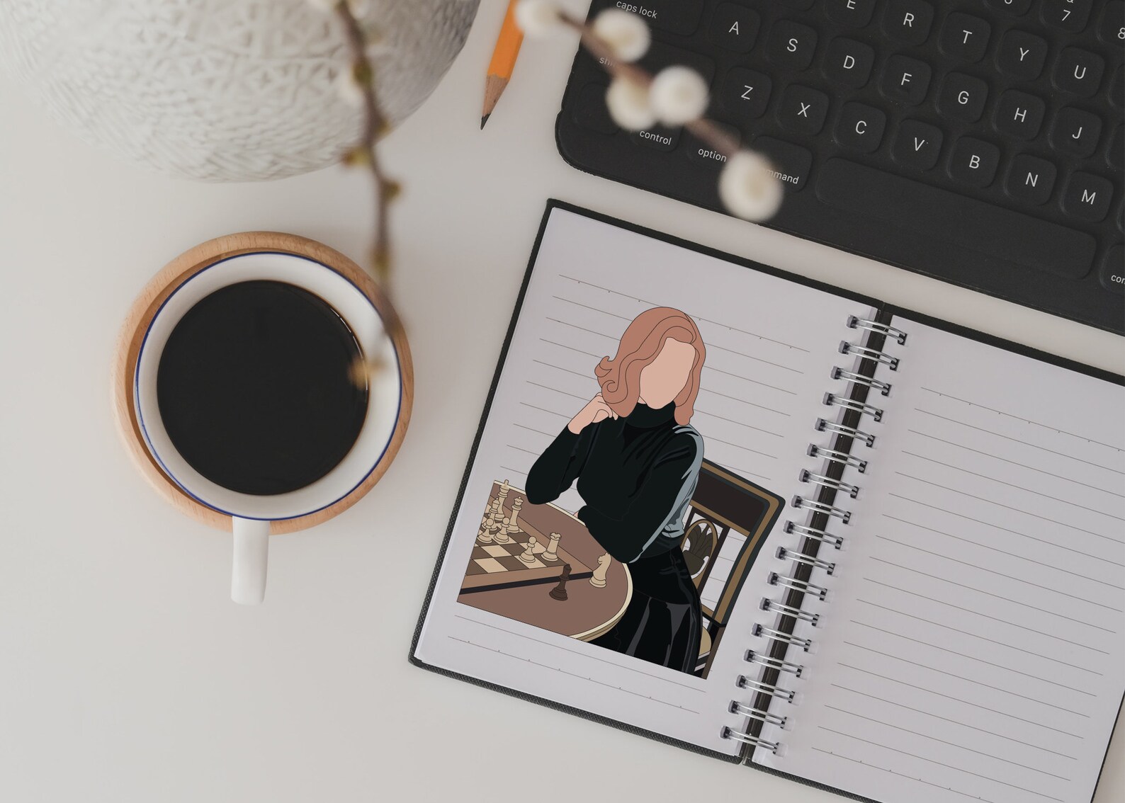 The Queen's Gambit SVG | Beth Harmon Printable | Chess Prodigy Instant ...