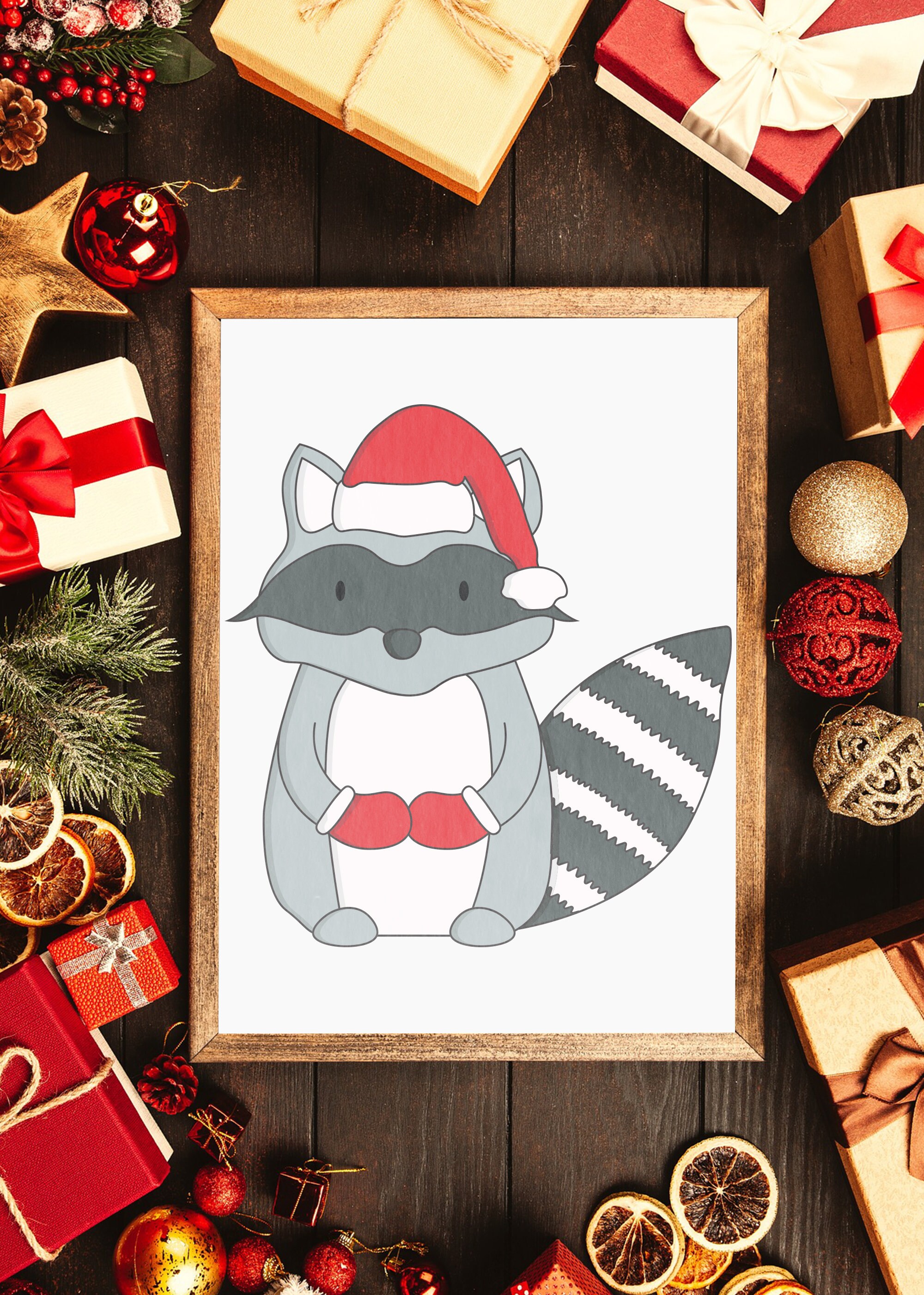 Christmas Woodland Creatures SVG PNG PDF| 6 Holiday Bundle Printable ...