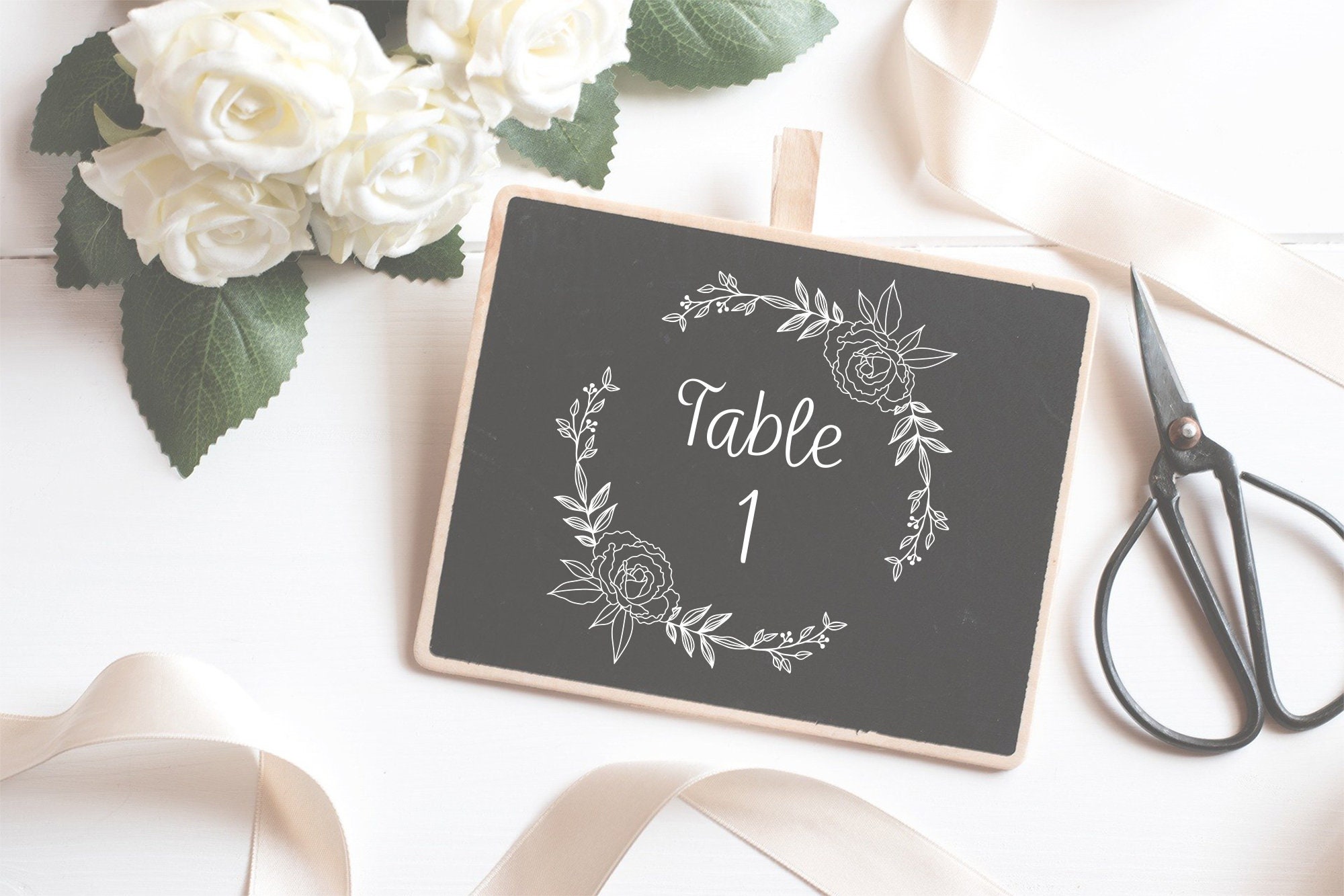 Wedding Table Numbers SVG Digital Download | Wedding Marriage Table ...