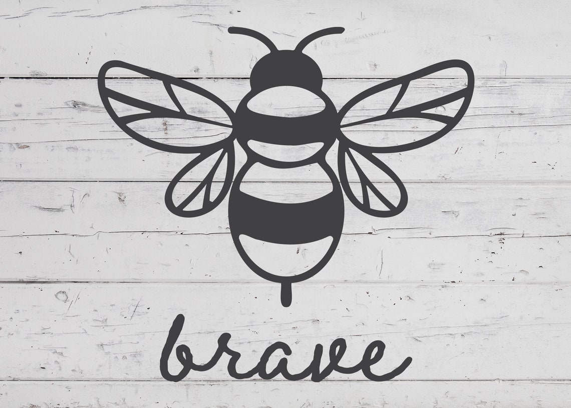 Bee Brave Honey Bee SVG Popular SVG Files for Cricut Spring SVG - Etsy
