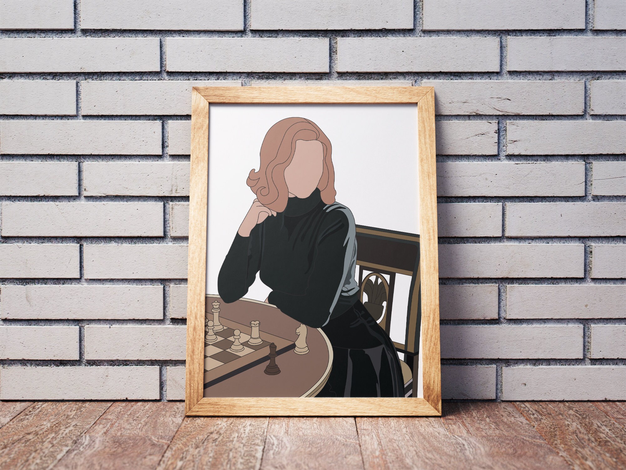 The Queen's Gambit SVG | Beth Harmon Printable | Chess Prodigy Instant ...