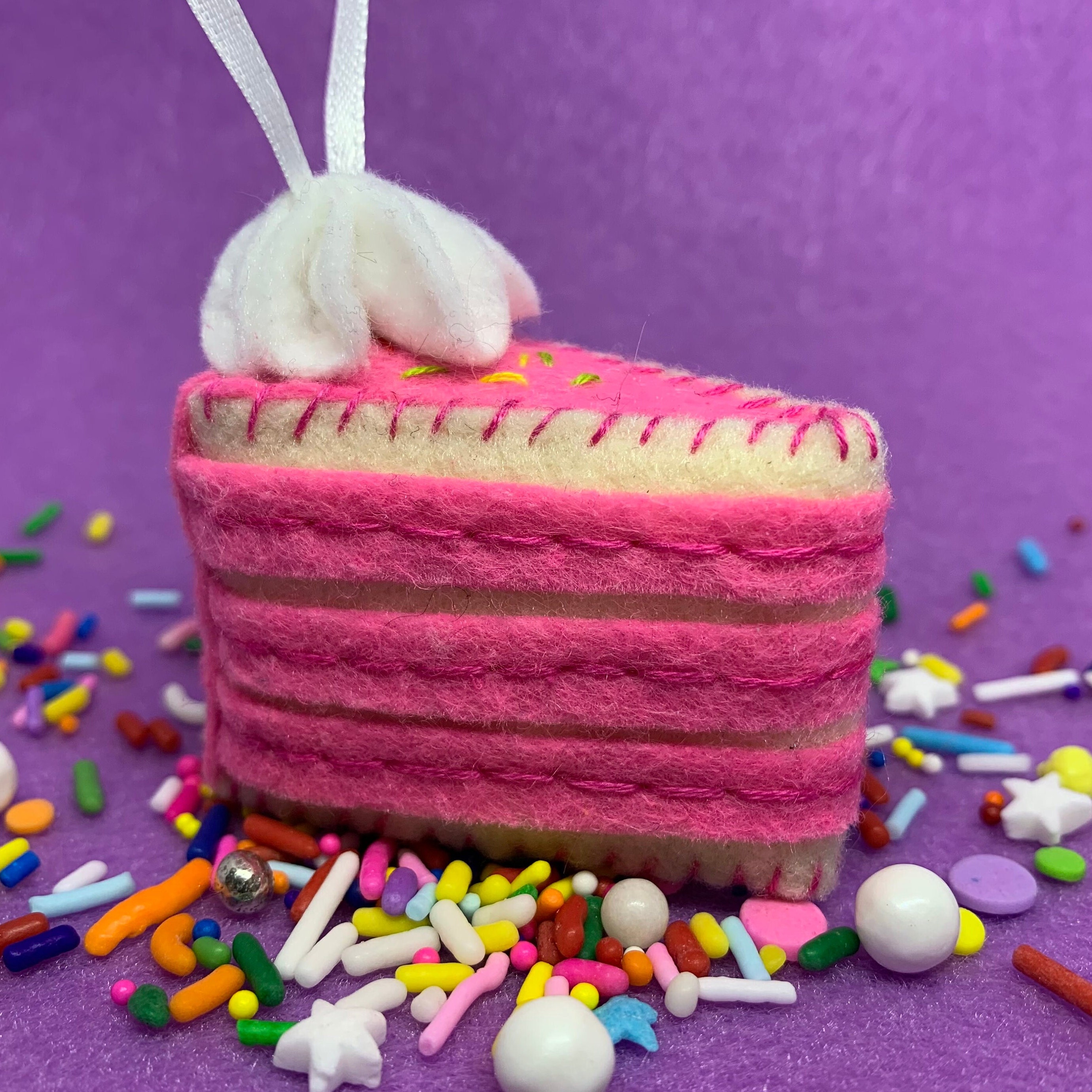 Felt Cake Slice Pattern and Tutorial (PDF) - Etsy