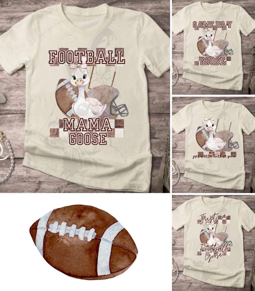 Football Goose PNG Design Bundle - Etsy