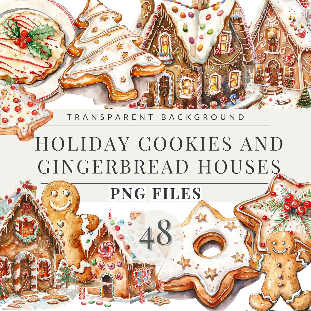 Gingerbread House Clipart Holiday Cookie Gingerbread Man Clipart ...