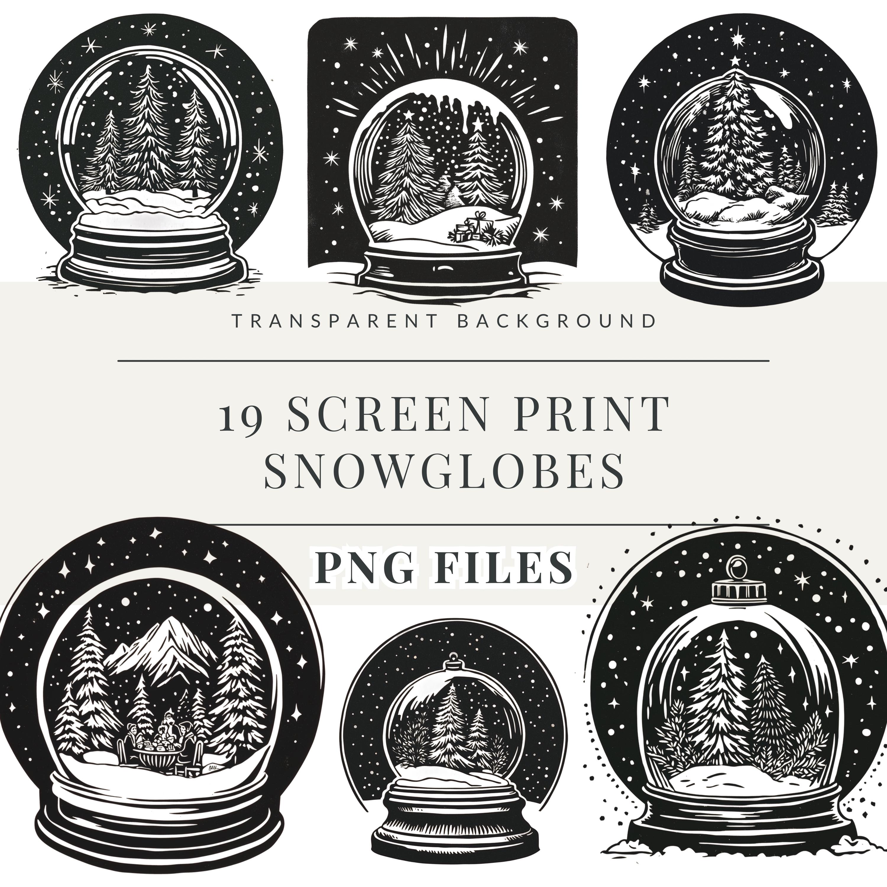 Snow Globe Clipart, Snow Globe Graphics for Christmas Crafts and Decor ...