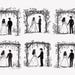 Bridal Clipart, Wedding Day SVG PNG, Wedding Arches, Chuppah Clipart ...
