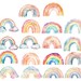 Rainbow Clipart Bundle Watercolor Rainbows Clipart Birthday Clipart ...