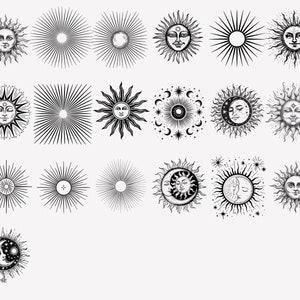 Sun SVG, Celestial SVG, Witchcraft Svg, Svg Files, Wicca Svg, Magic Svg ...