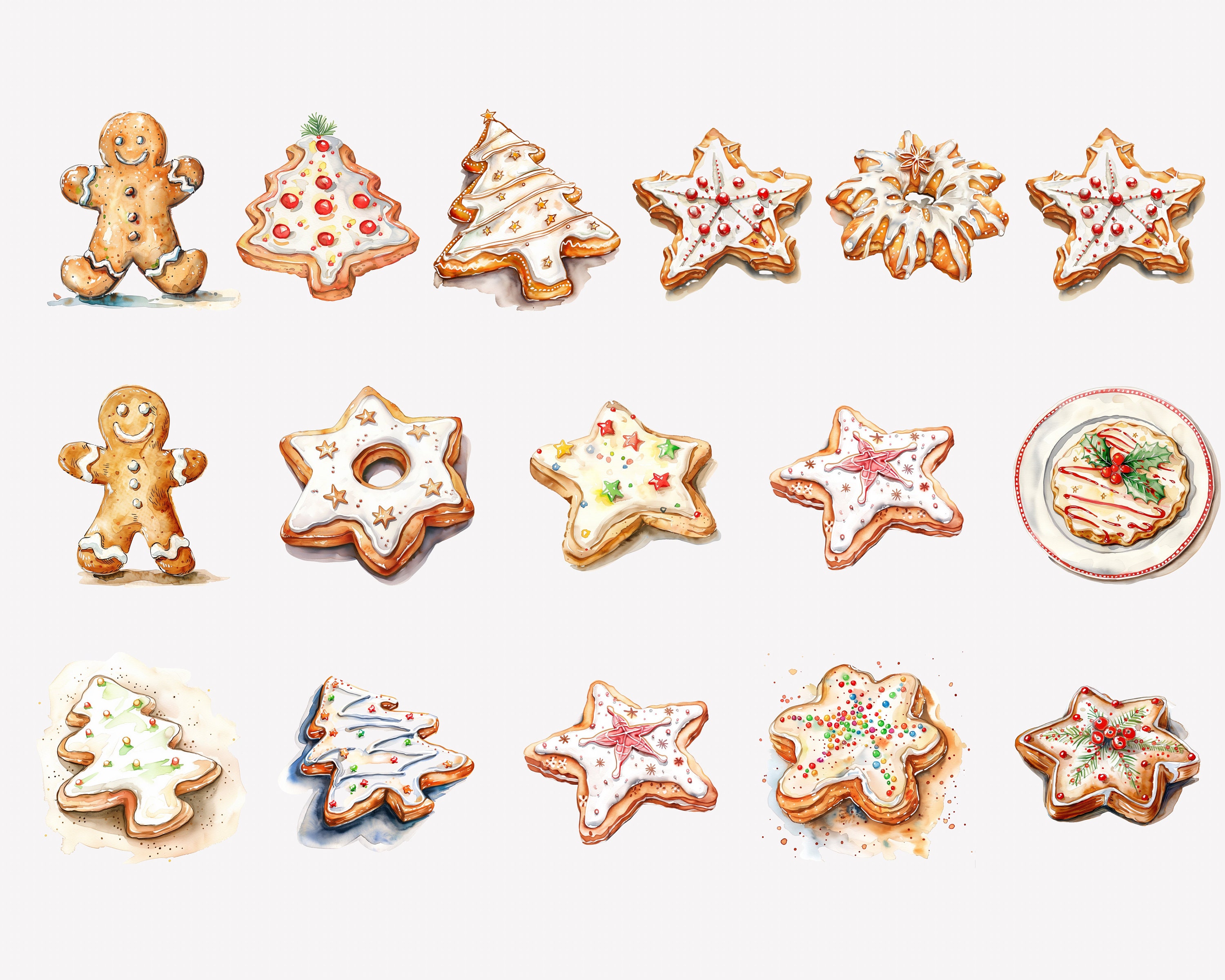 Gingerbread House Clipart Holiday Cookie Gingerbread Man Clipart ...