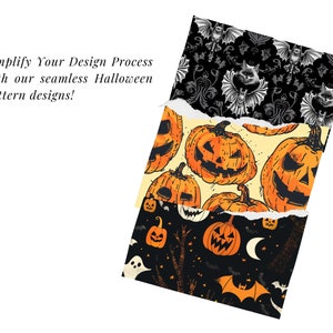 Halloween Seamless Pattern Digital Paper, Halloween Scrapbook Kit ...