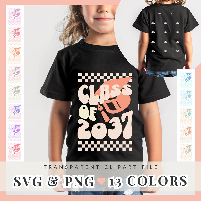 Class of 2037 Handprint SVG, Class of 2037 Grow With Me SVG, Class of ...