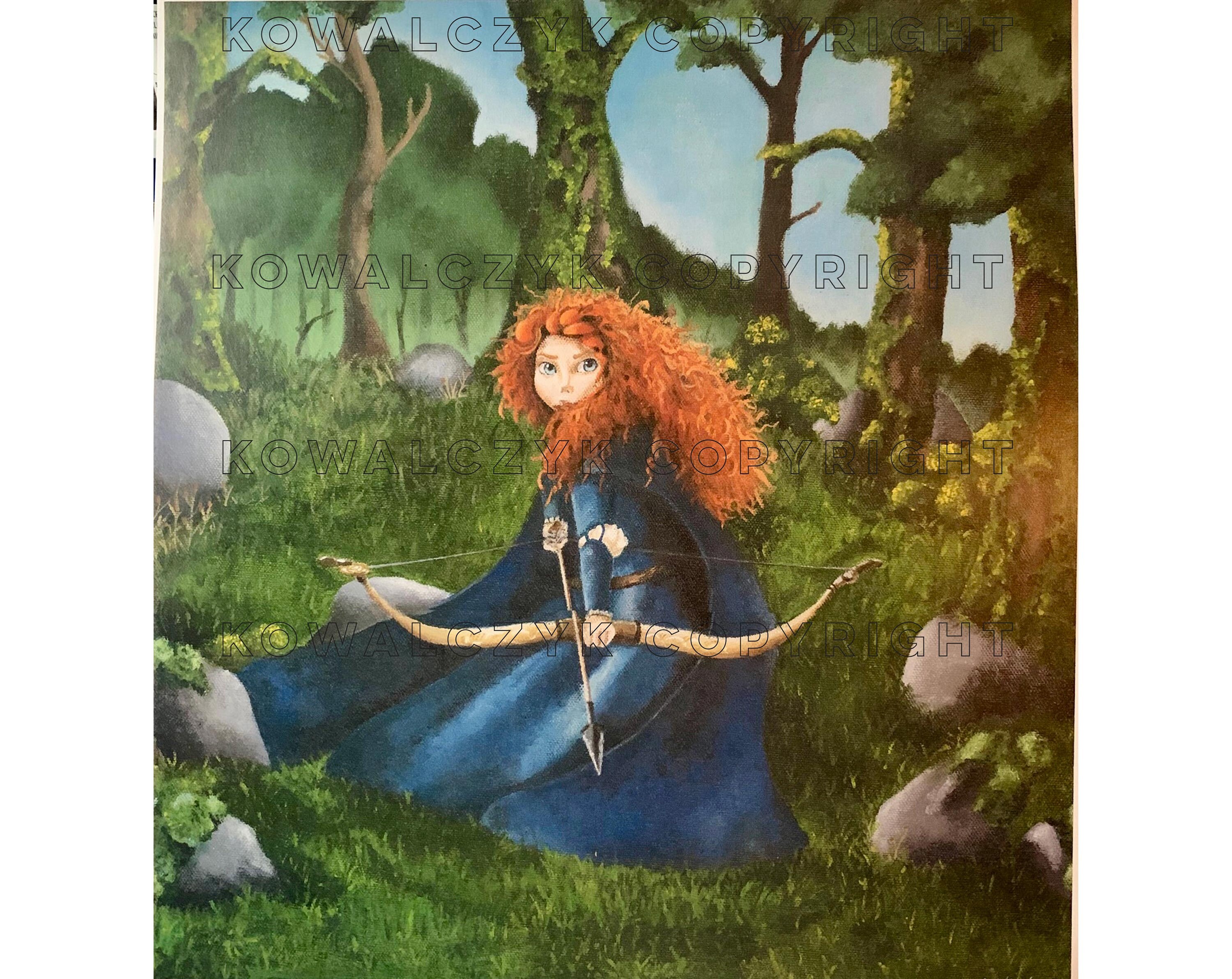 Brave Hand-painted Canvas Print - Etsy UK