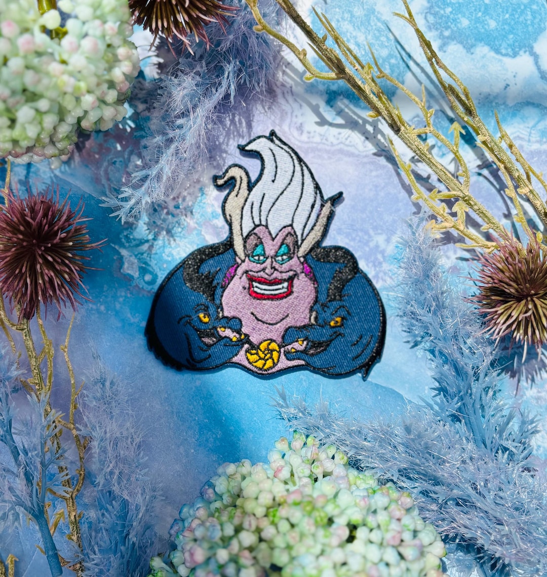 Ursula & Eels Iron-on Patch - Seawitch Design (4x4in) - Etsy