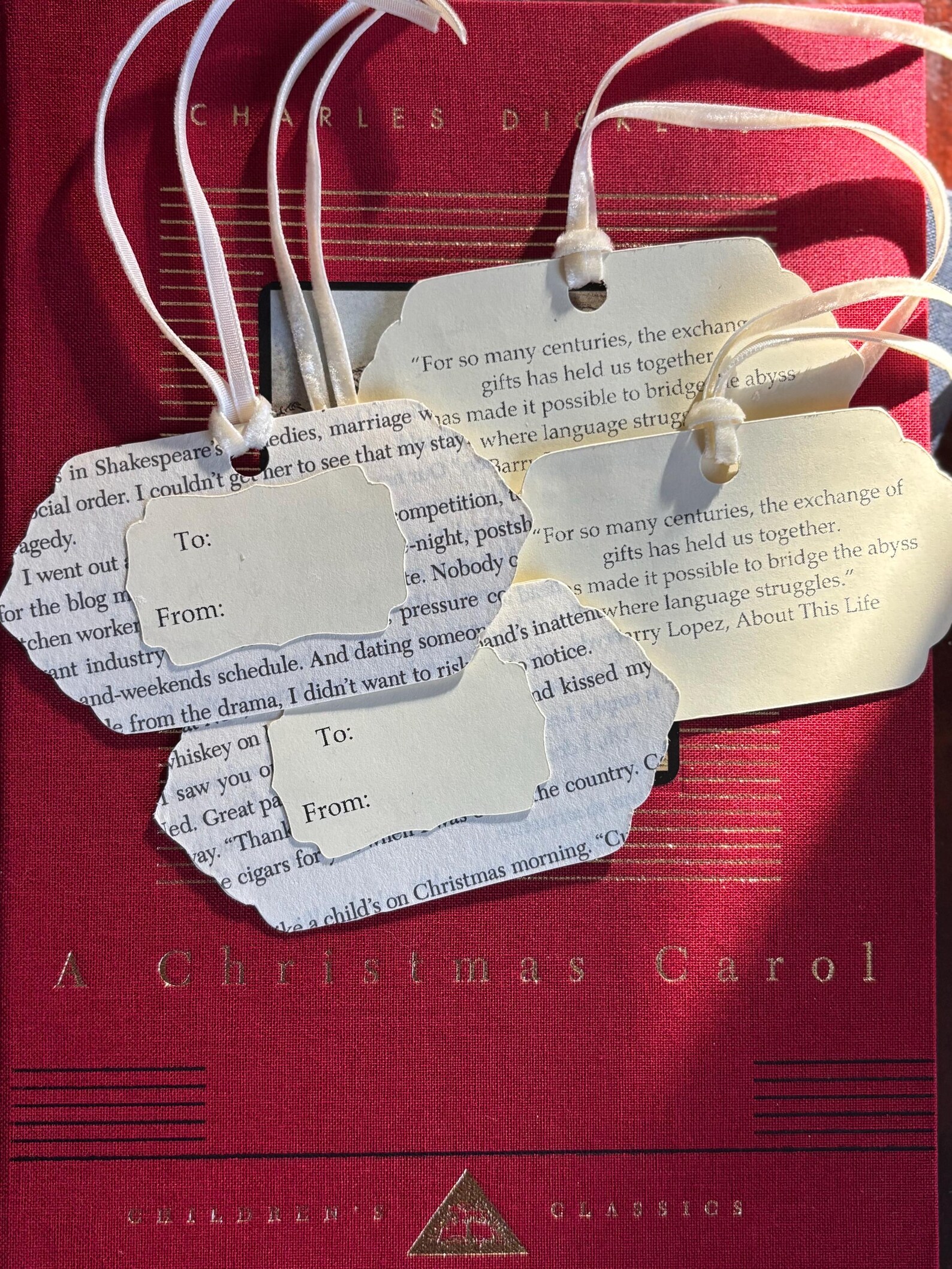 Literary Book Quote Gift Tags (set of 12) - Etsy