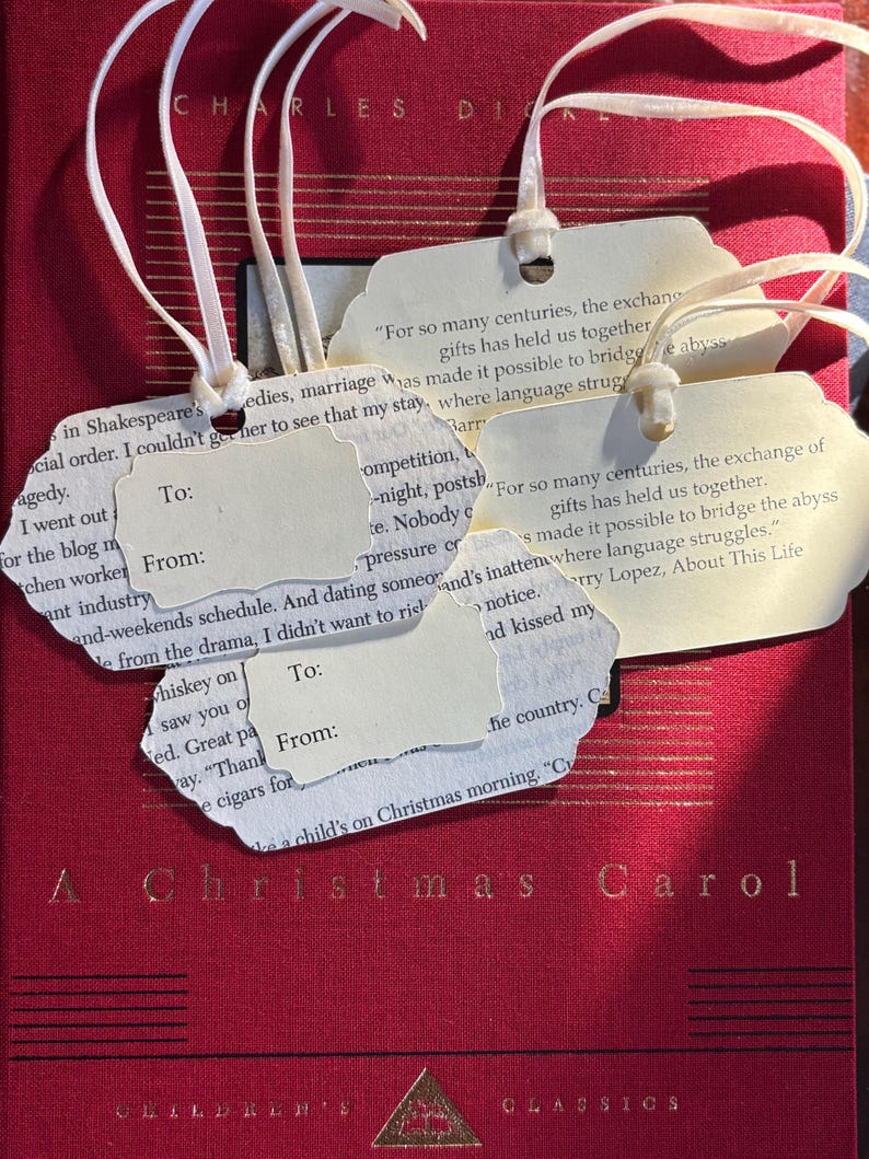 Literary Book Quote Gift Tags (set of 12) - Etsy